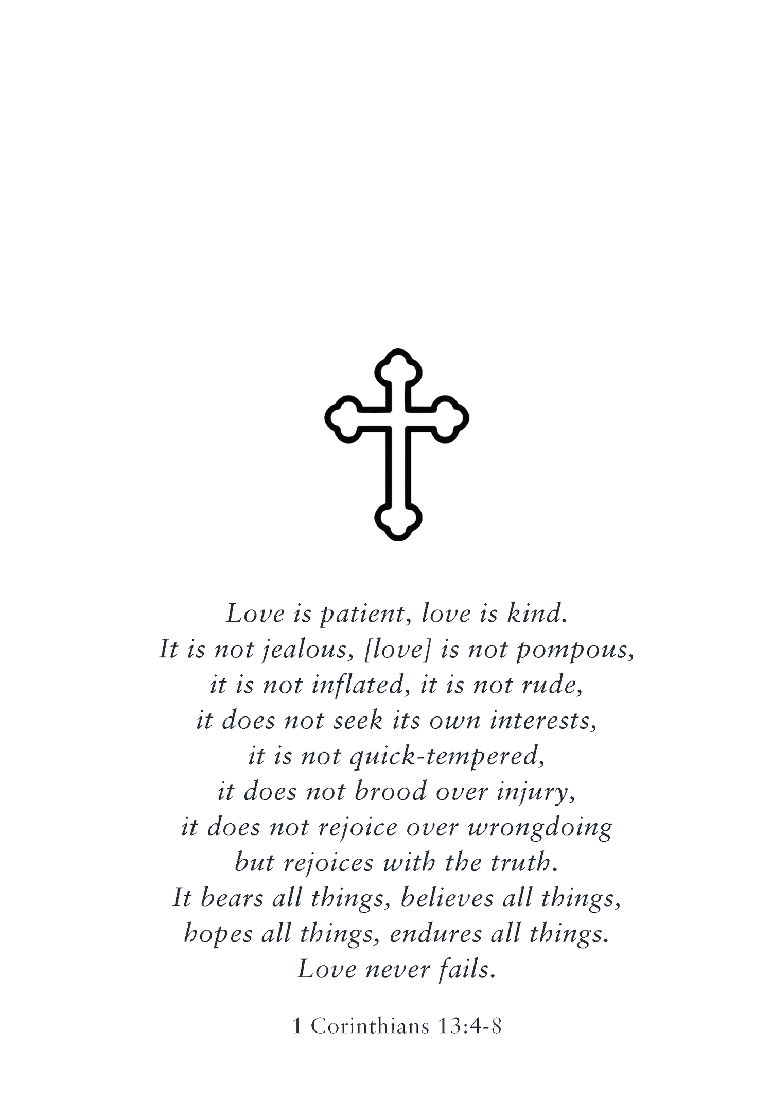 Mass Card (Sympathy) — Monastery of the Espousal of Mary & Joseph