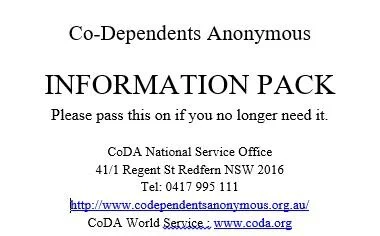 Store 2 — Codependents Anonymous Australasia