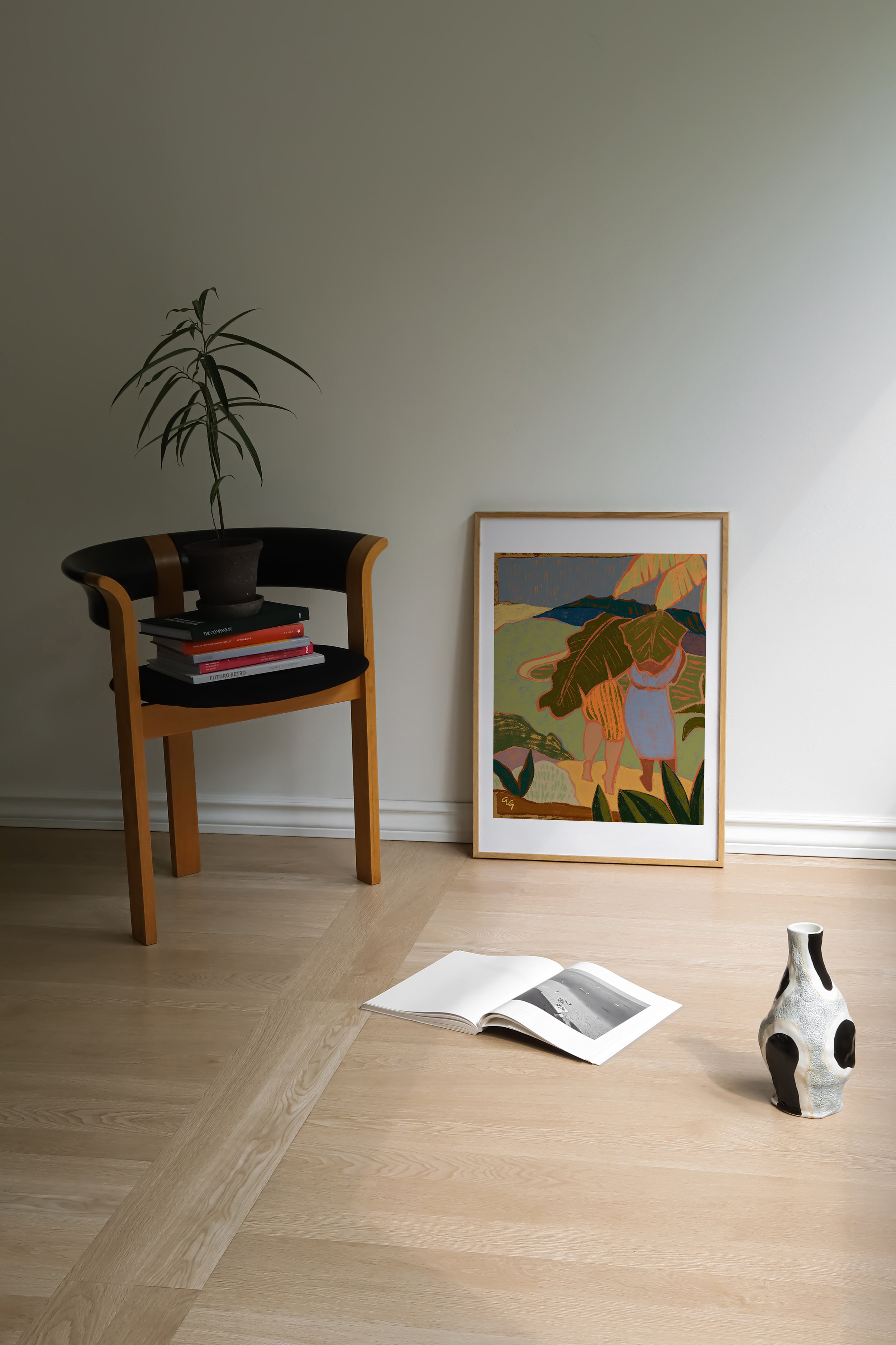 Mid Afternoon Nap Art Print – Tranquil & Whimsical Tropical Art ...