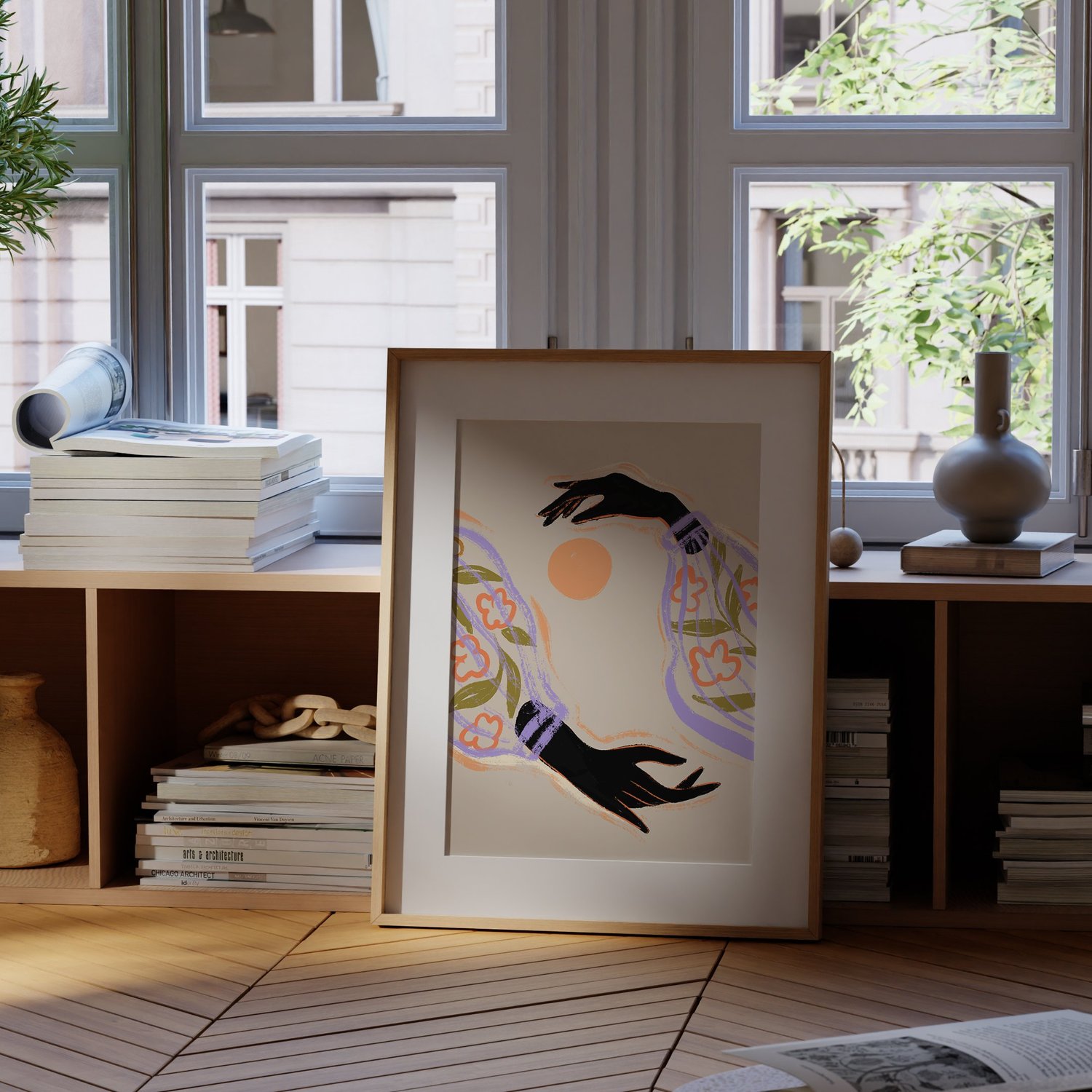Handful of Love Art Print — Arty Guava | Artist | Illustrator ...