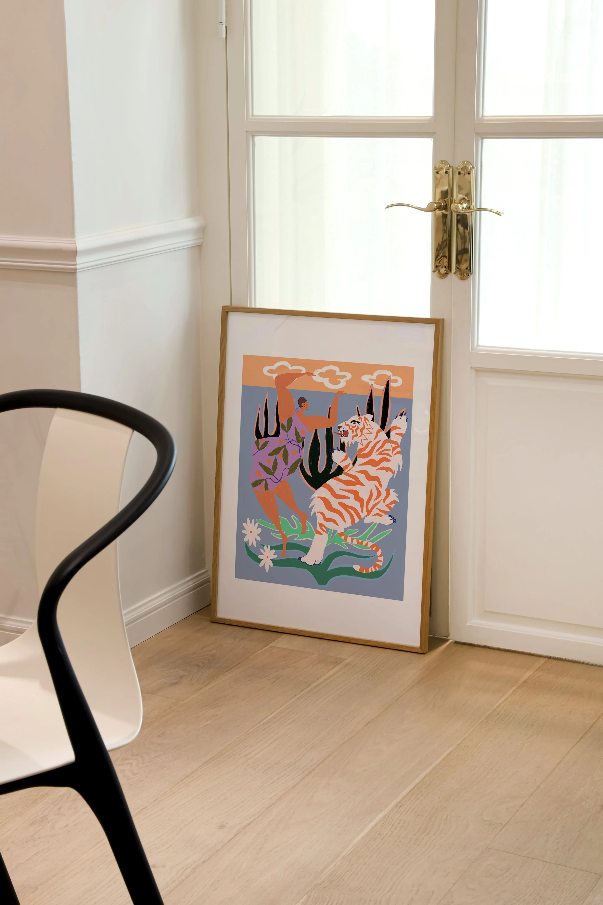 Hello Tiger Art Print — Arty Guava | Artist | Illustrator | Muralist ...