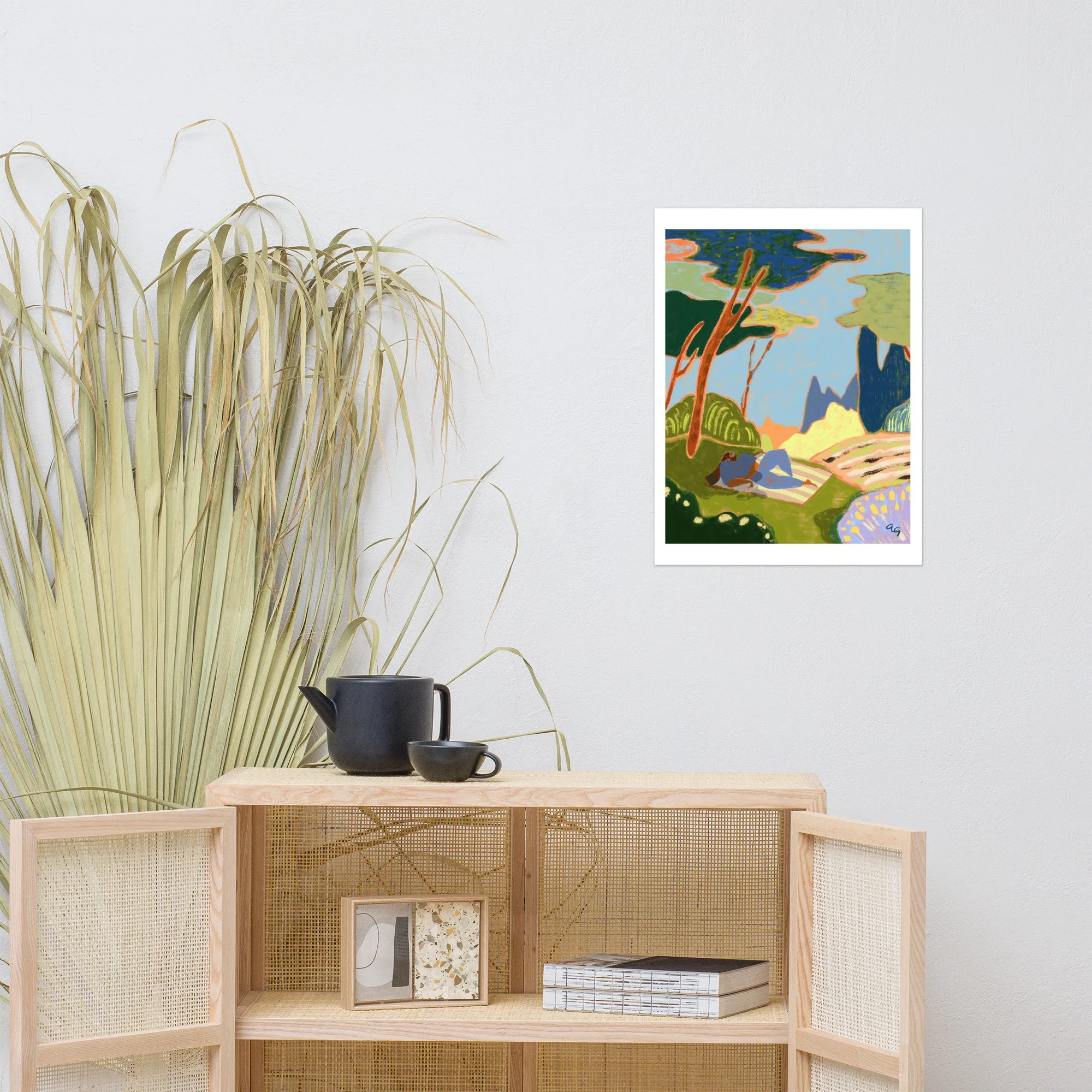 Mid Afternoon Nap Art Print – Tranquil & Whimsical Tropical Art ...