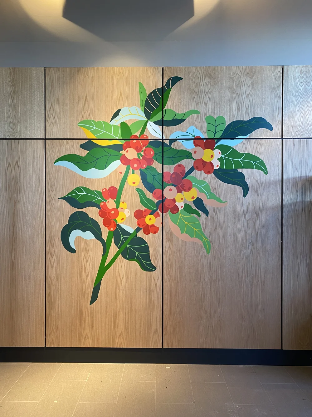 Indoor Coffee House Mural | Arty Guava’s Starbucks Port Coquitlam Mural ...