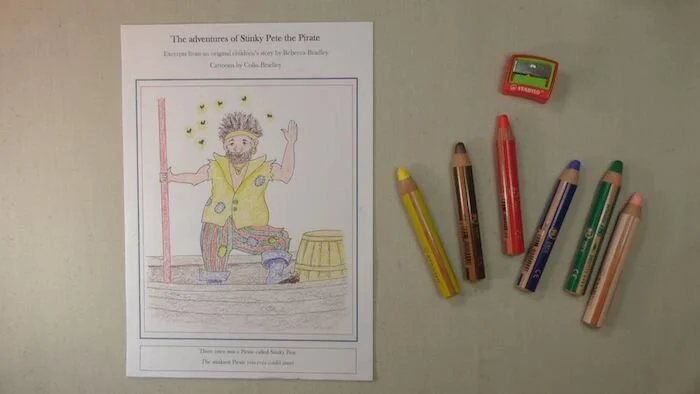 Colouring For Children - Stinky Pete The Pirate — The Colin Bradley ...