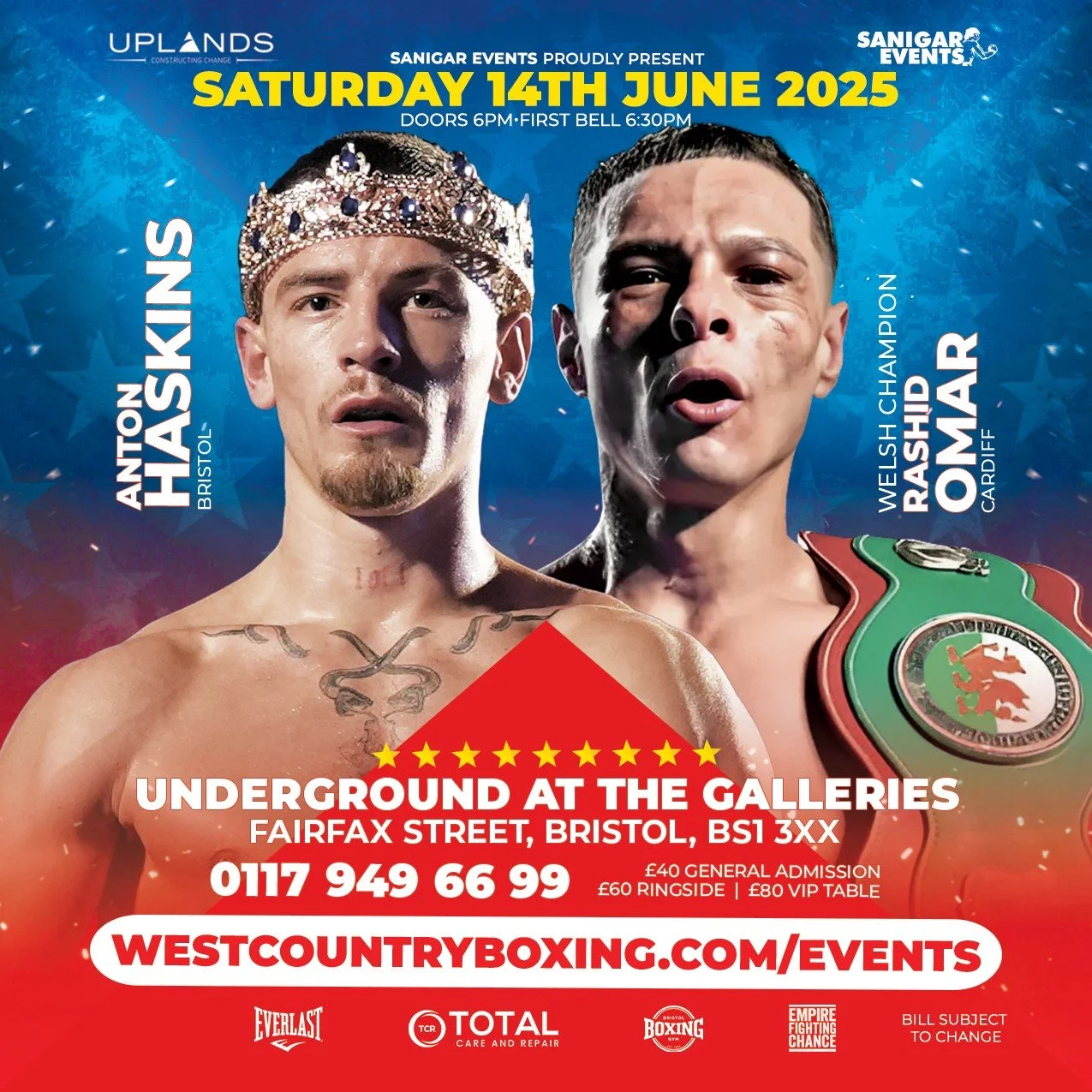 Sanigar Events — Bristol Boxing Gym