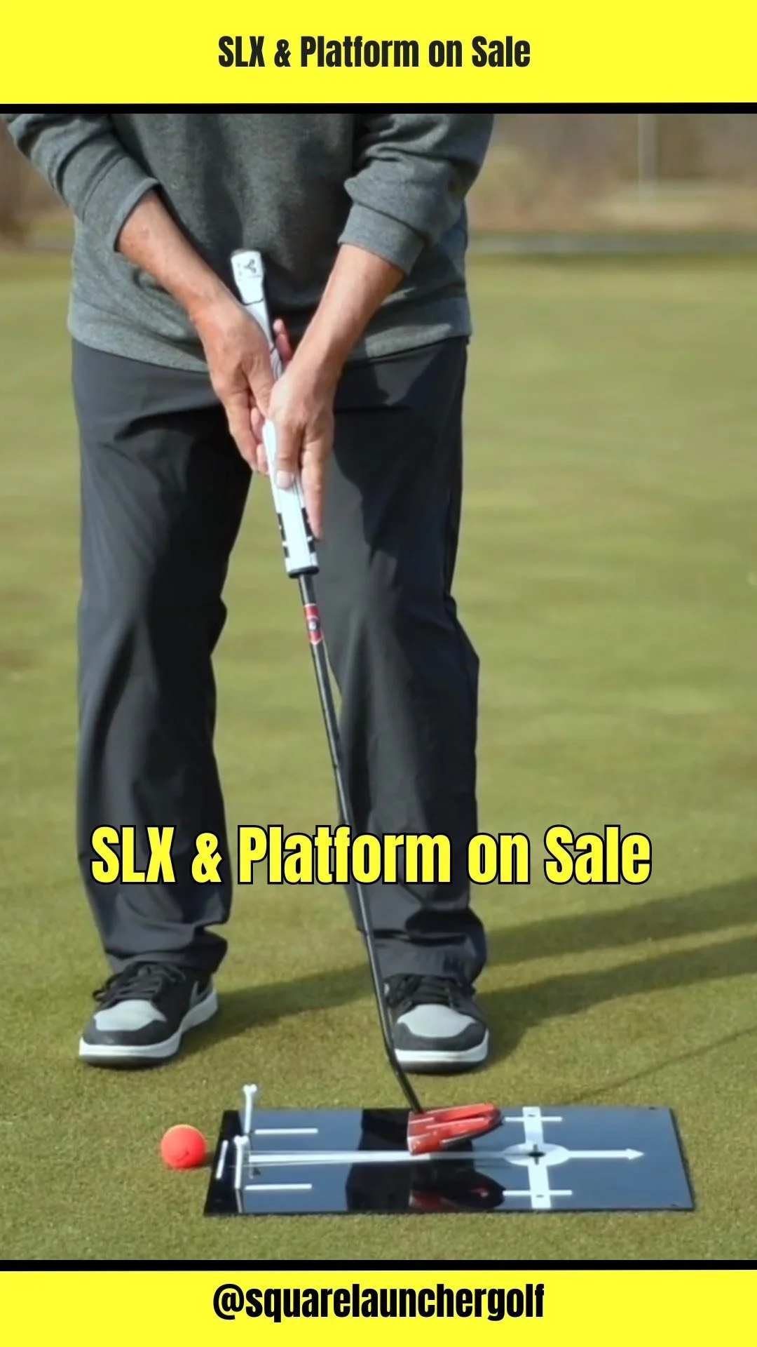 Square Launcher Xccelerator - Golf Swing Aid For Accuracy & Distance