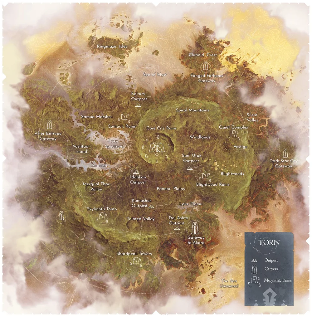 TORN world map — Shardstone Assembly