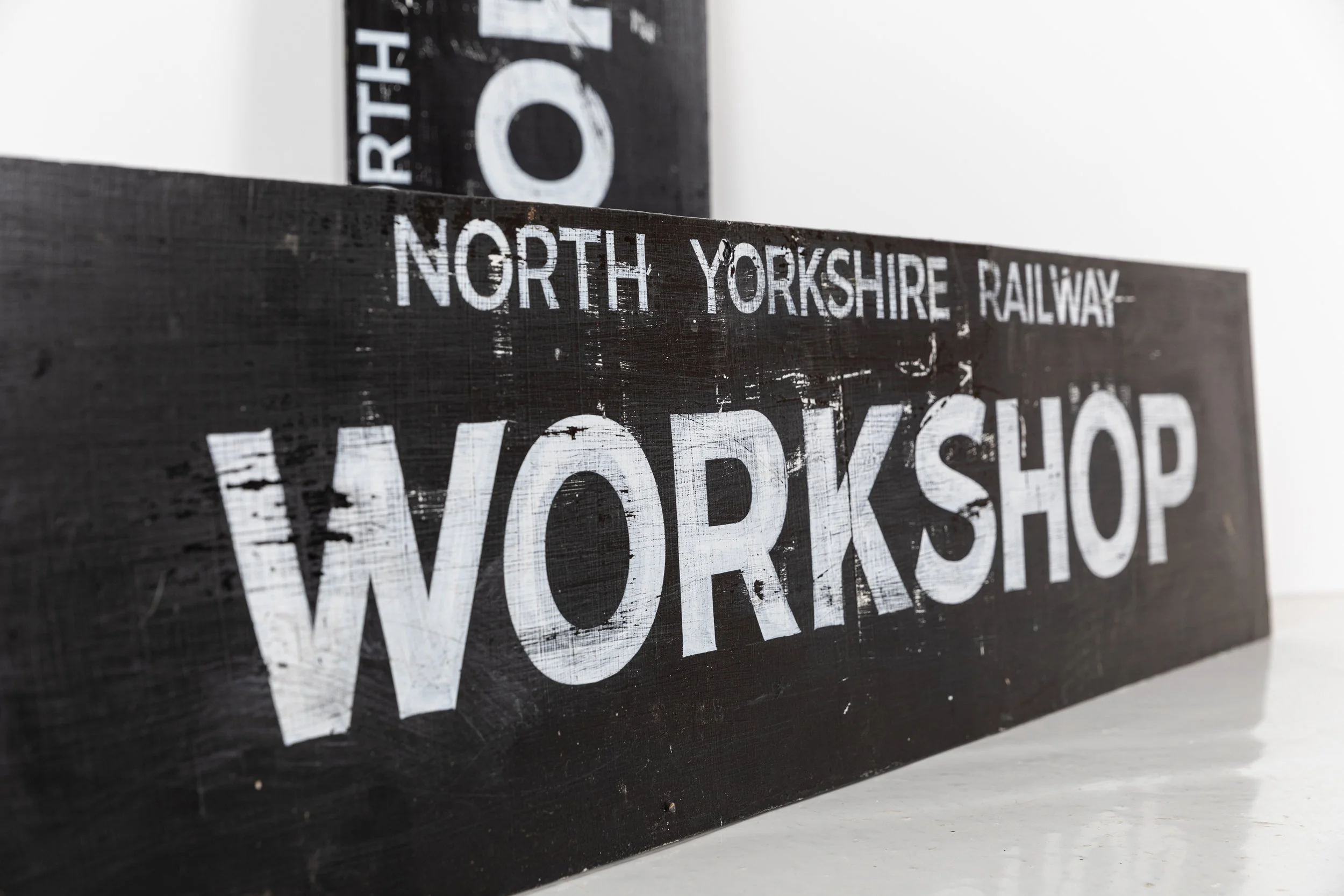 Industrial Hand Painted Railway Signs — Antiques Workshop | Exceptional ...