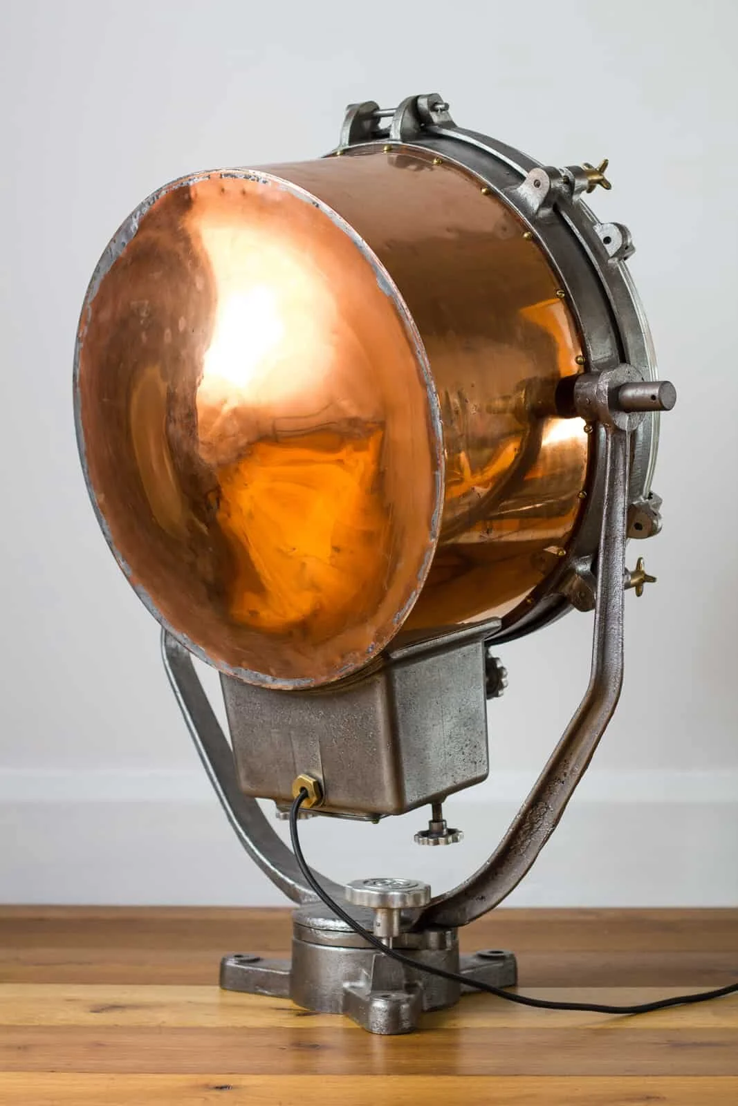Ediswan Copper Searchlight — Antiques Workshop | Exceptional Vintage ...