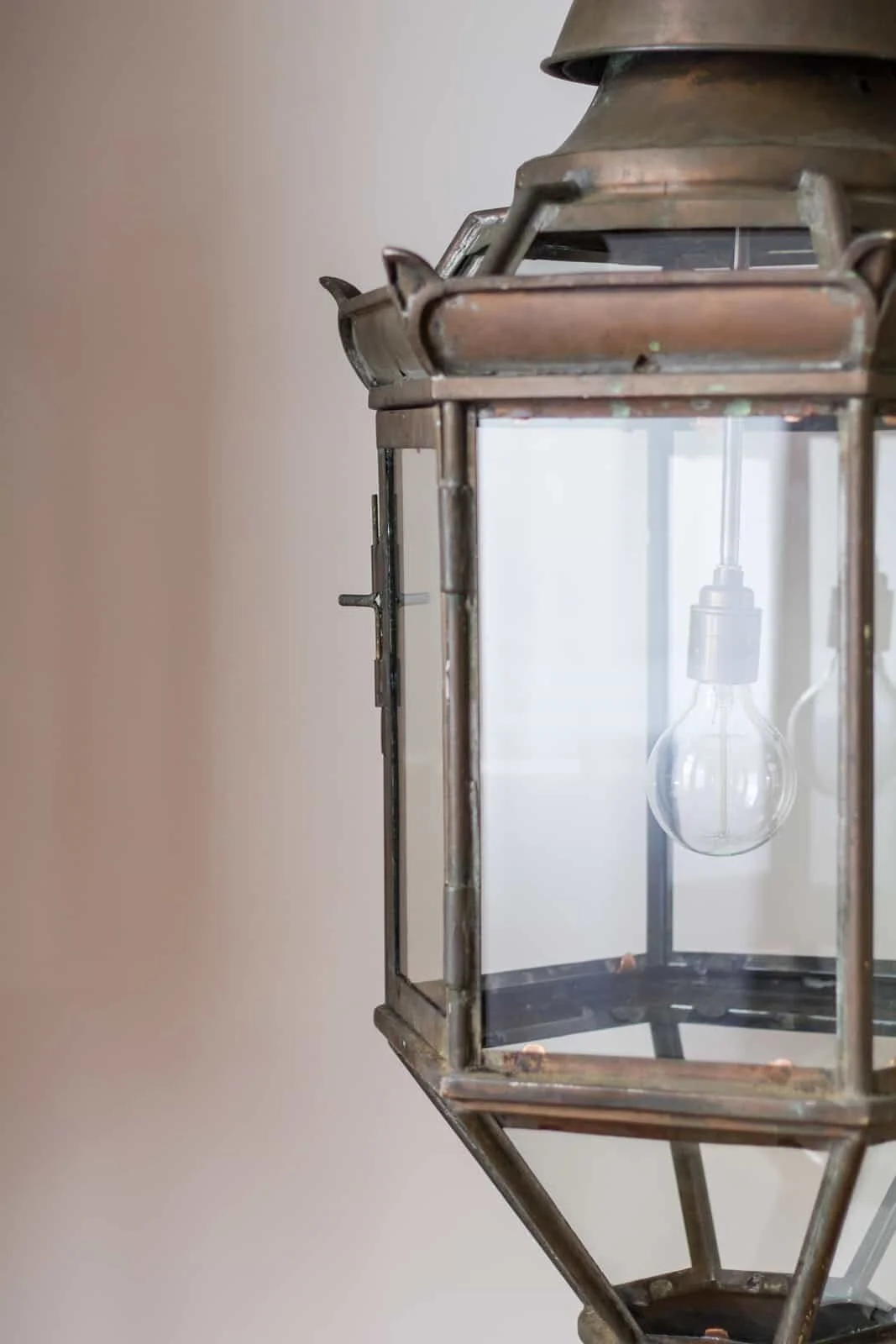 Victorian Brass Hall Lantern — Antiques Workshop | Exceptional Vintage ...