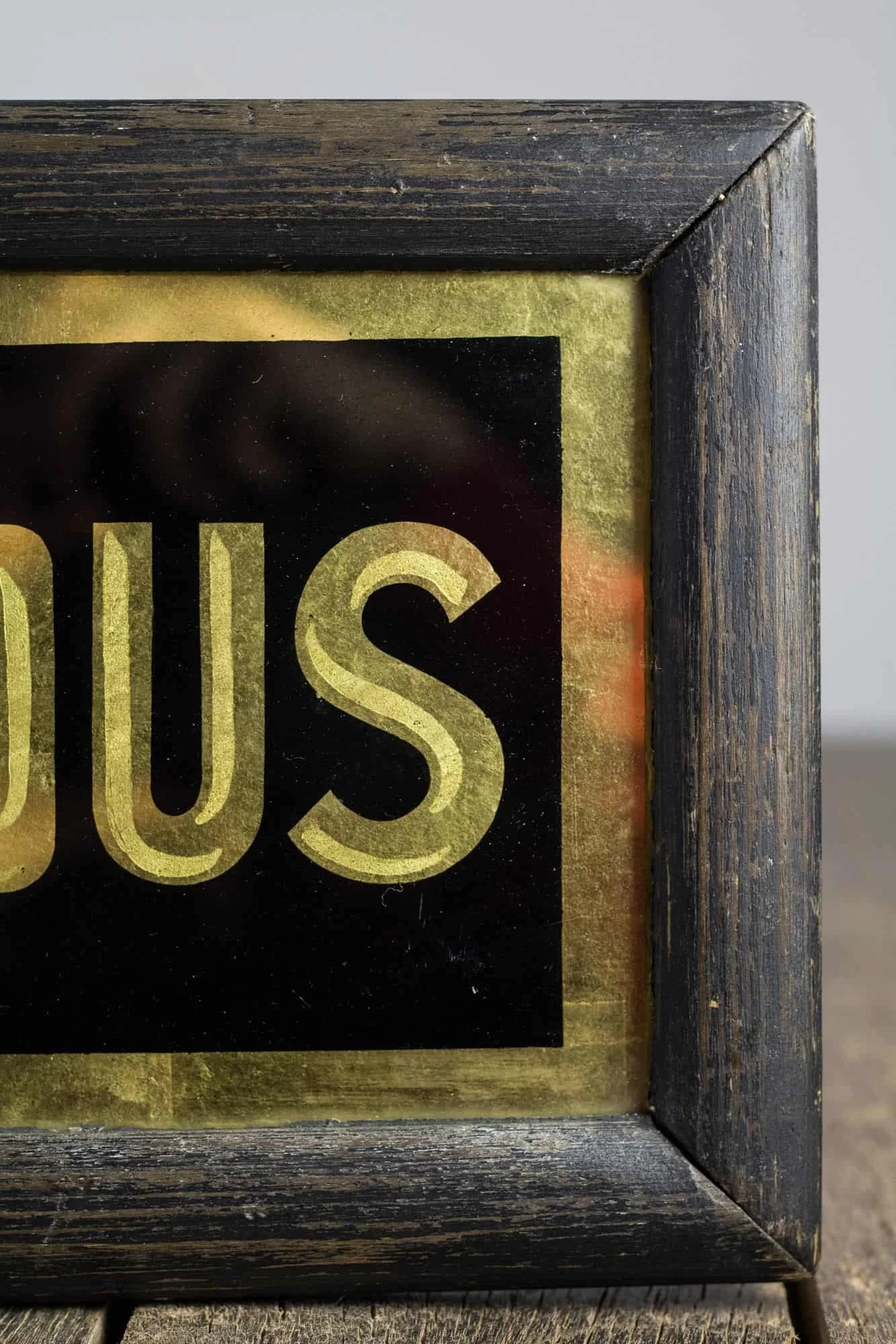 'Bullous' Reverse Painted Sign — Antiques Workshop | Exceptional ...