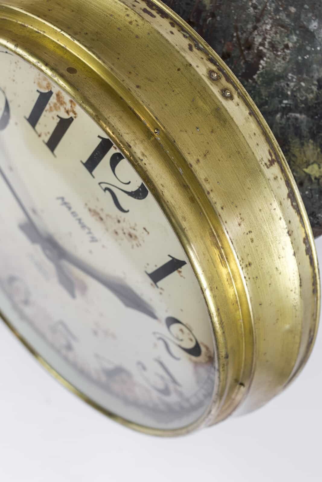 Large Brass Magneta Clock — Antiques Workshop | Exceptional Vintage ...