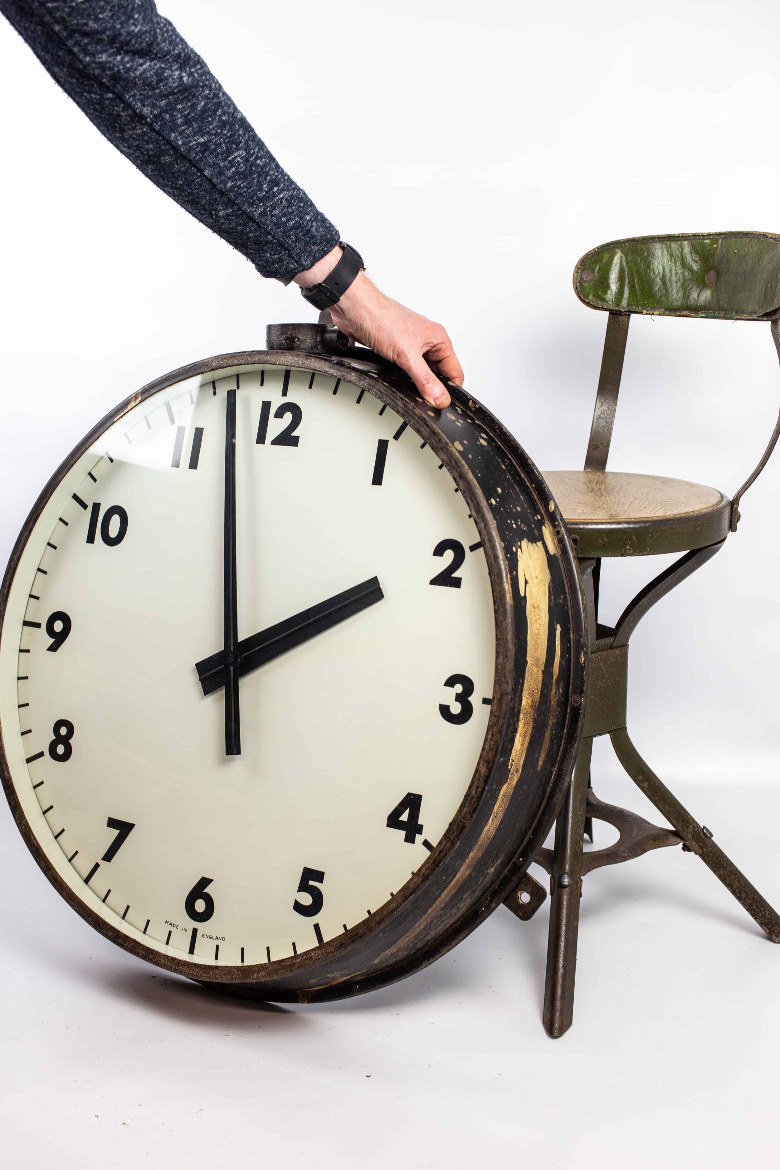 24" Gents of Leicester Factory Clocks — Antiques Workshop | Exceptional ...