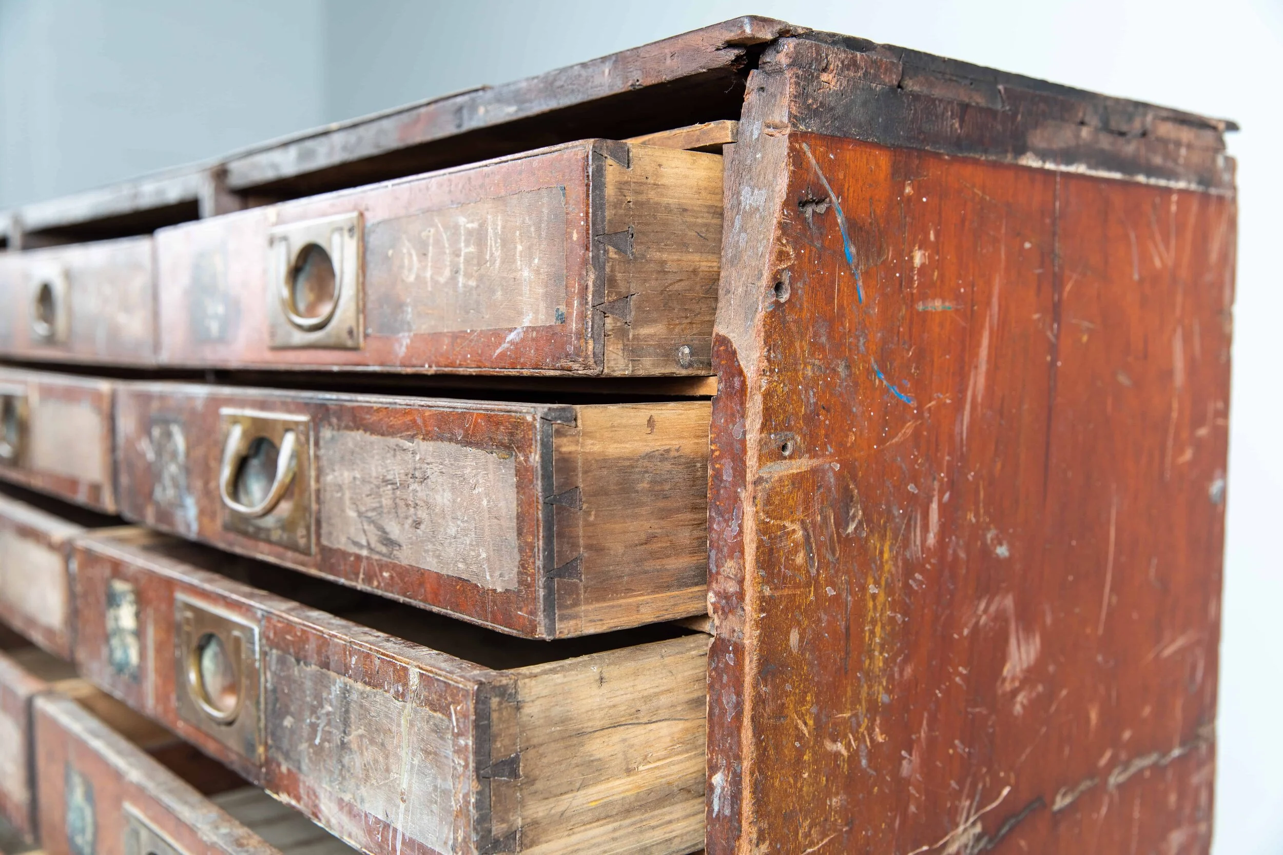 Large Antique industrial drawer unit — Antiques Workshop | Exceptional ...