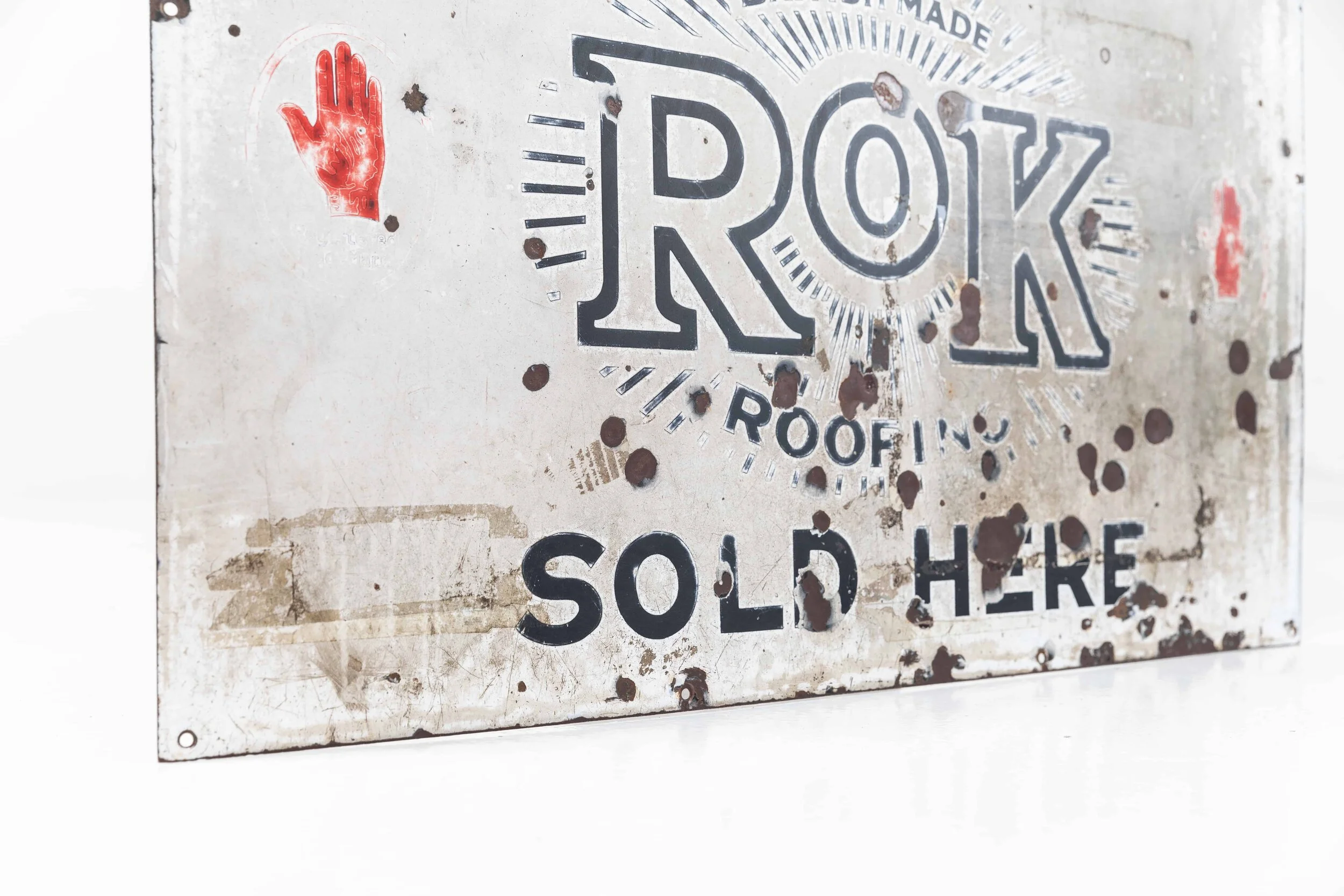 Enamel Advertising Sign — Antiques Workshop | Exceptional Vintage ...