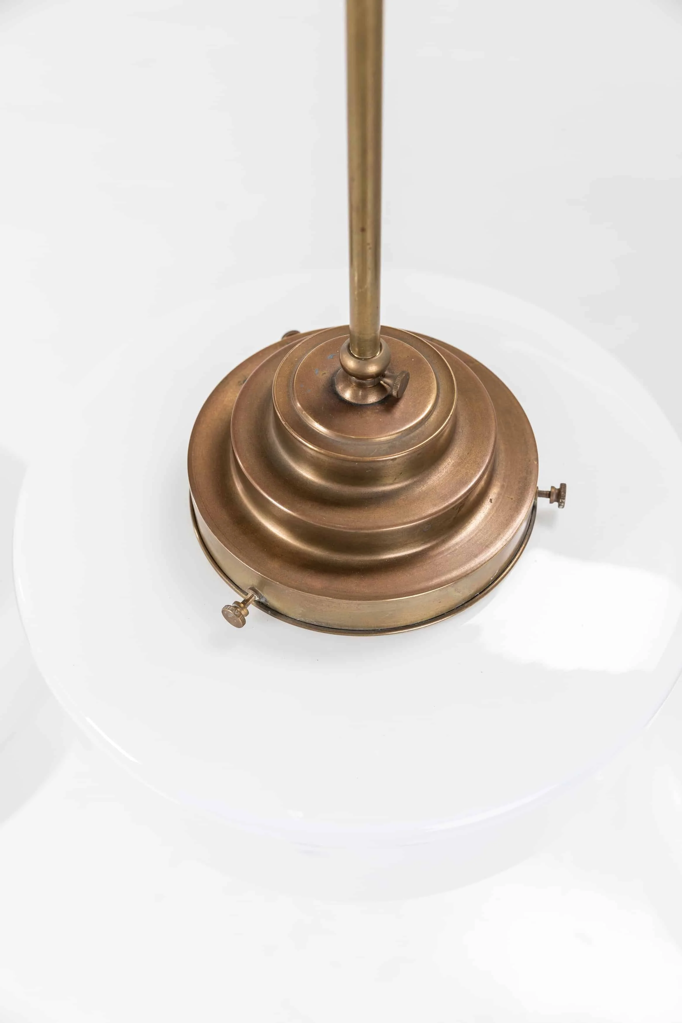 Stepped Opaline Pendant Lamps — Antiques Workshop | Exceptional Vintage ...