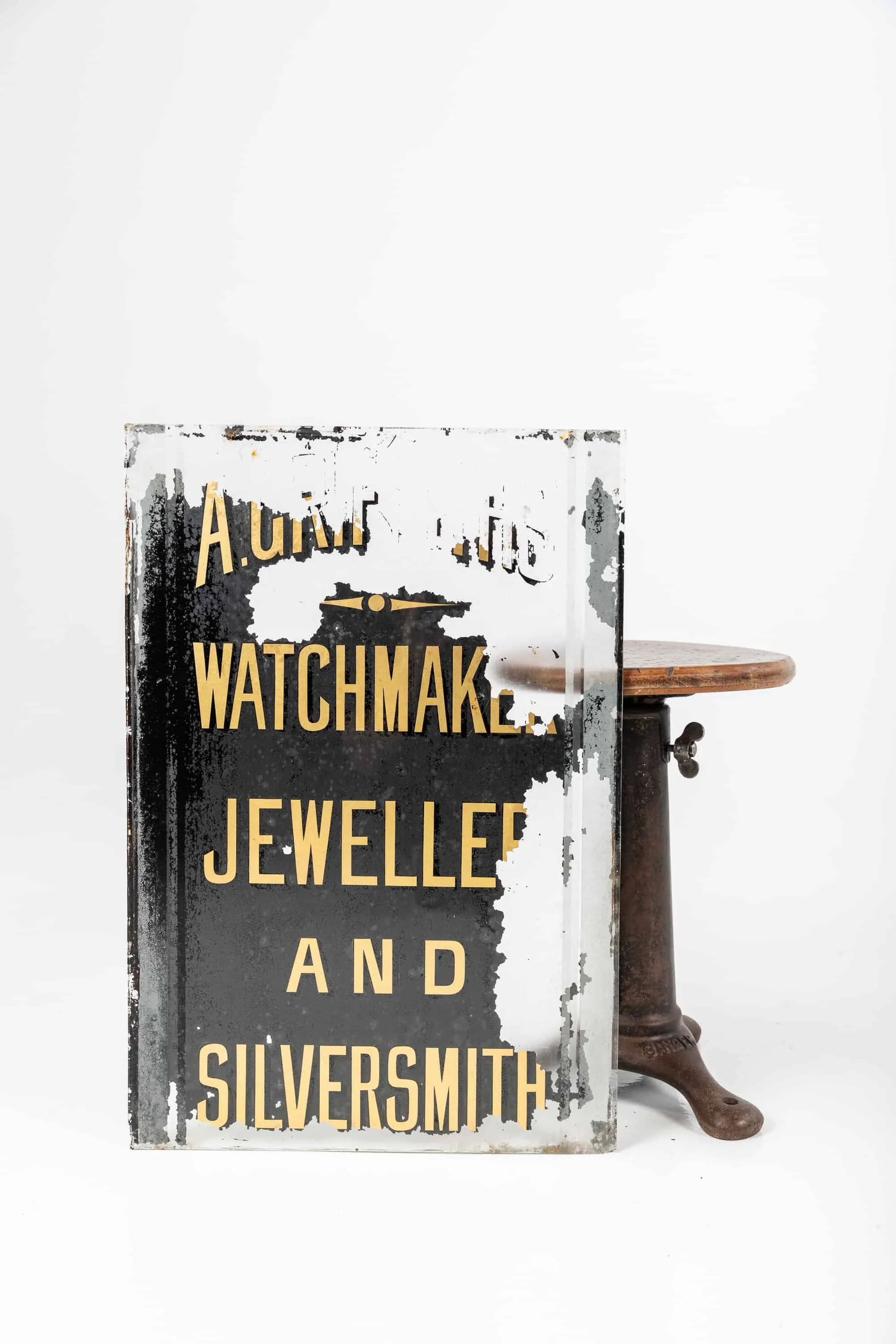 Reverse Painted Glass Trade Sign — Antiques Workshop | Exceptional ...