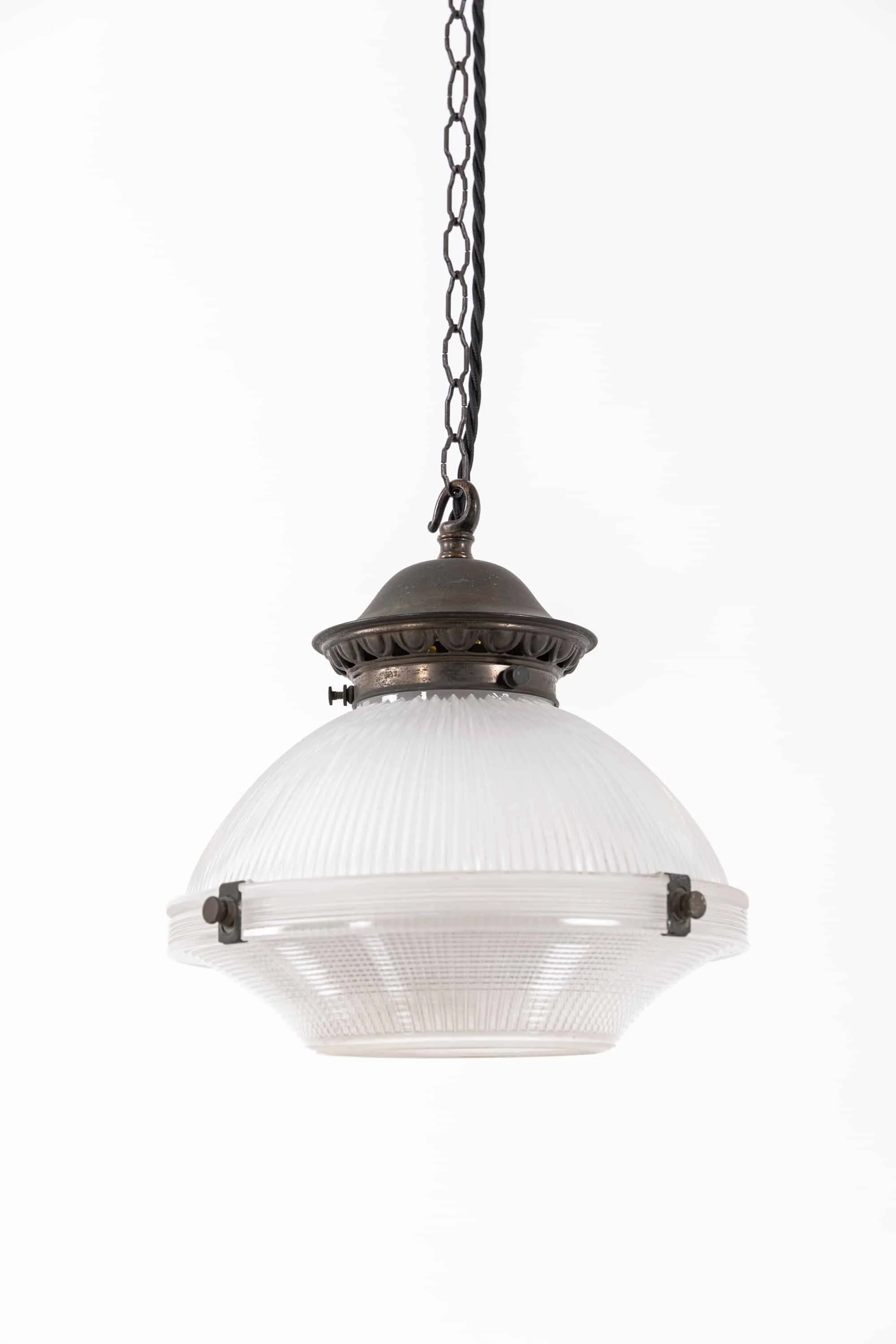 10" Holophane 'Reflector-Refractor' Pendant Lights — Antiques Workshop ...