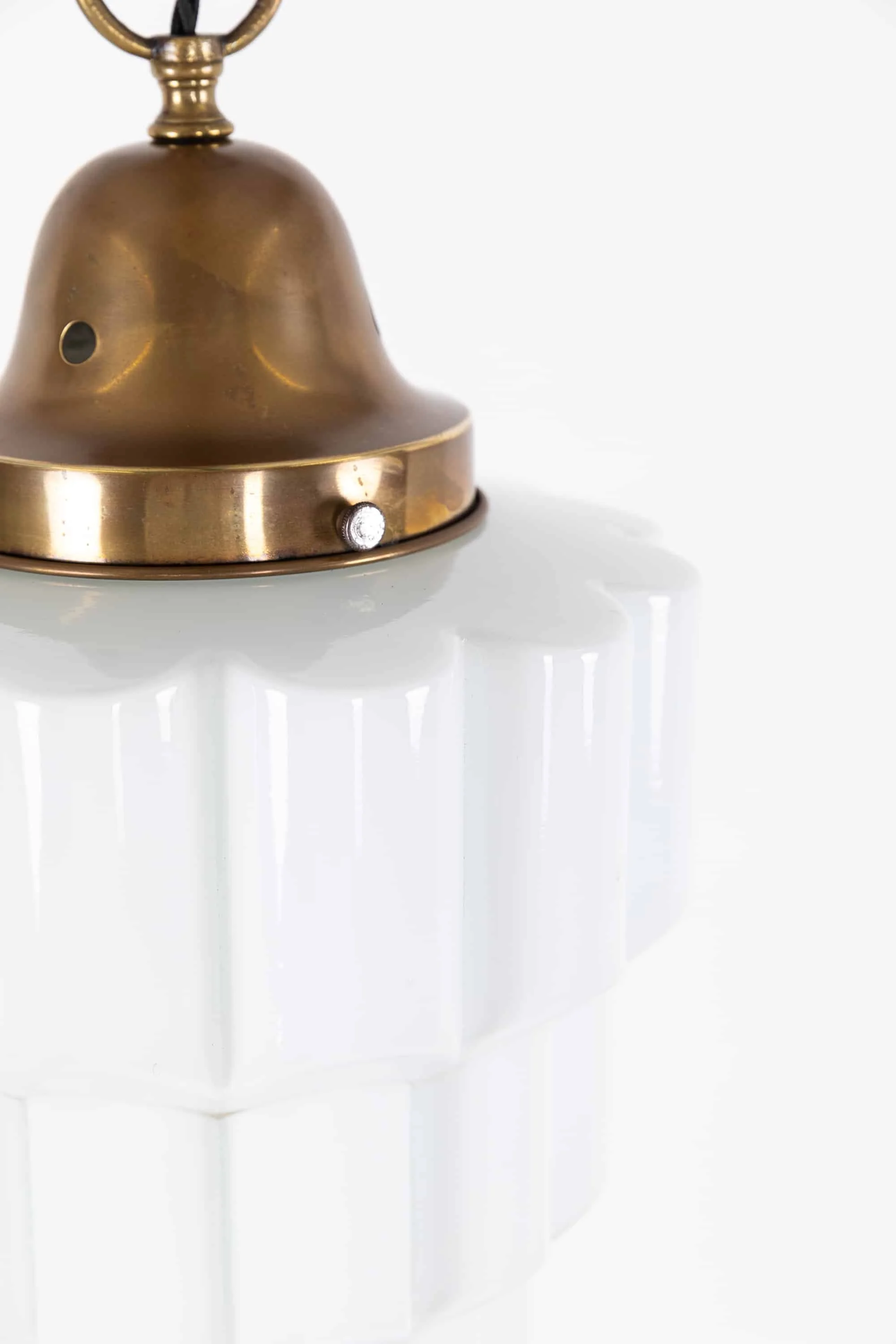 Early 20th Century Decorative Opaline Pendant Lamp — Antiques Workshop ...