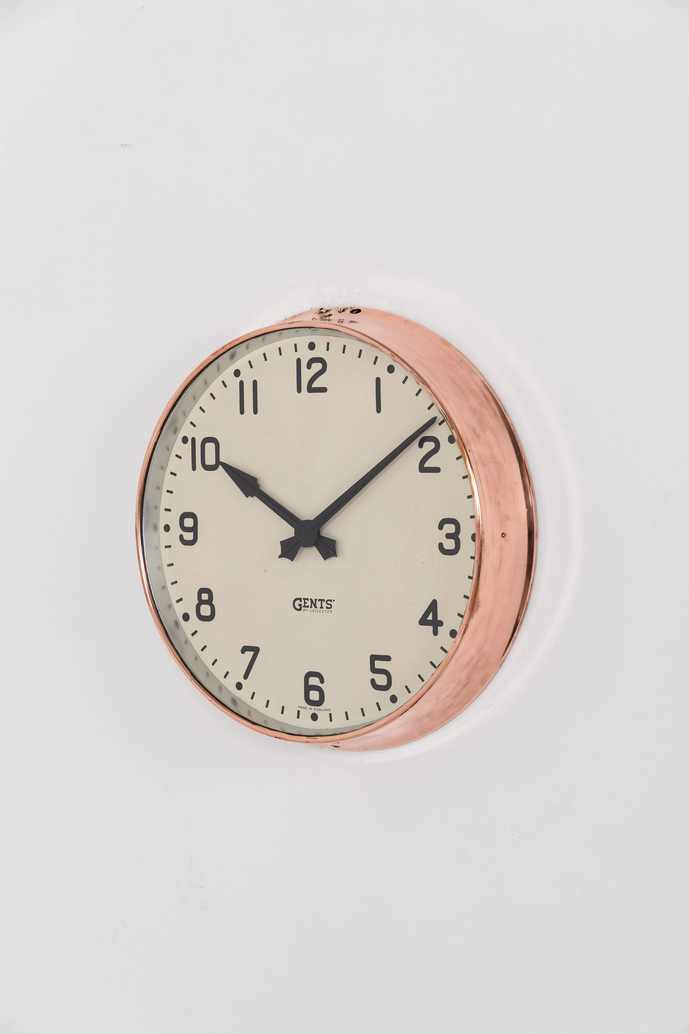 Large Copper Gents of Leicester Clock — Antiques Workshop | Exceptional ...