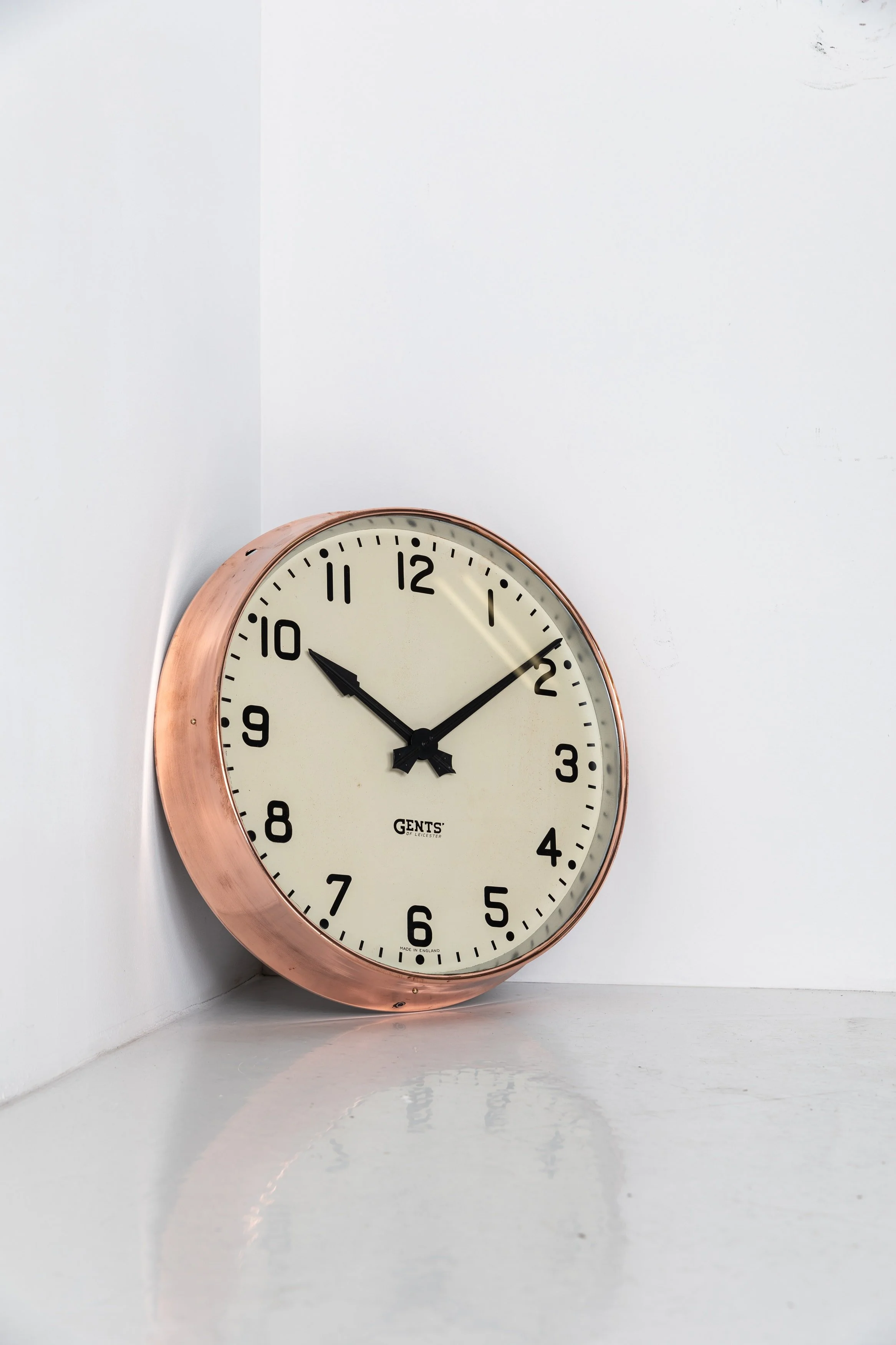 Large Copper Gents of Leicester Clock — Antiques Workshop | Exceptional ...