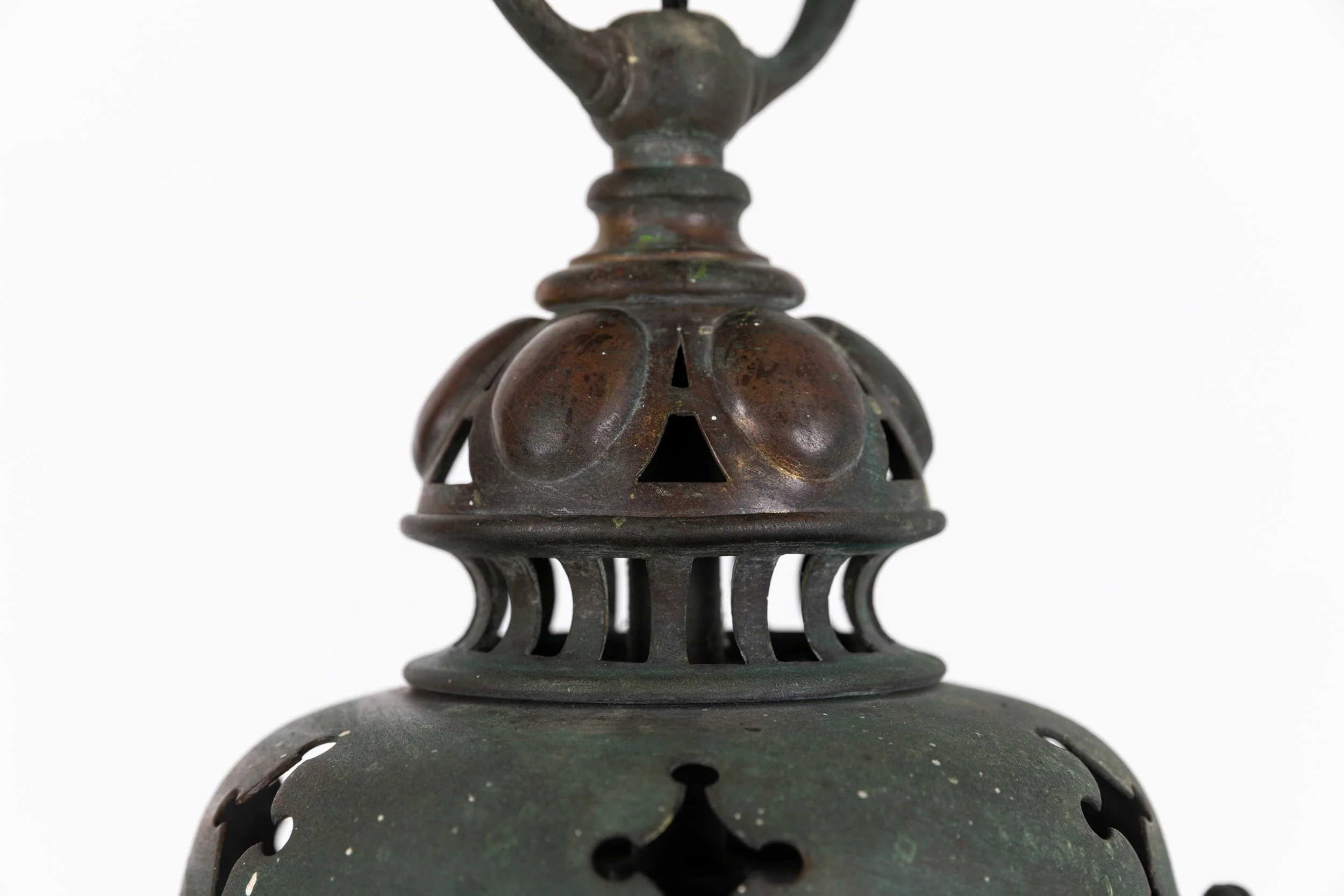 Decorative F&C Osler Verdigris Lantern — Antiques Workshop ...