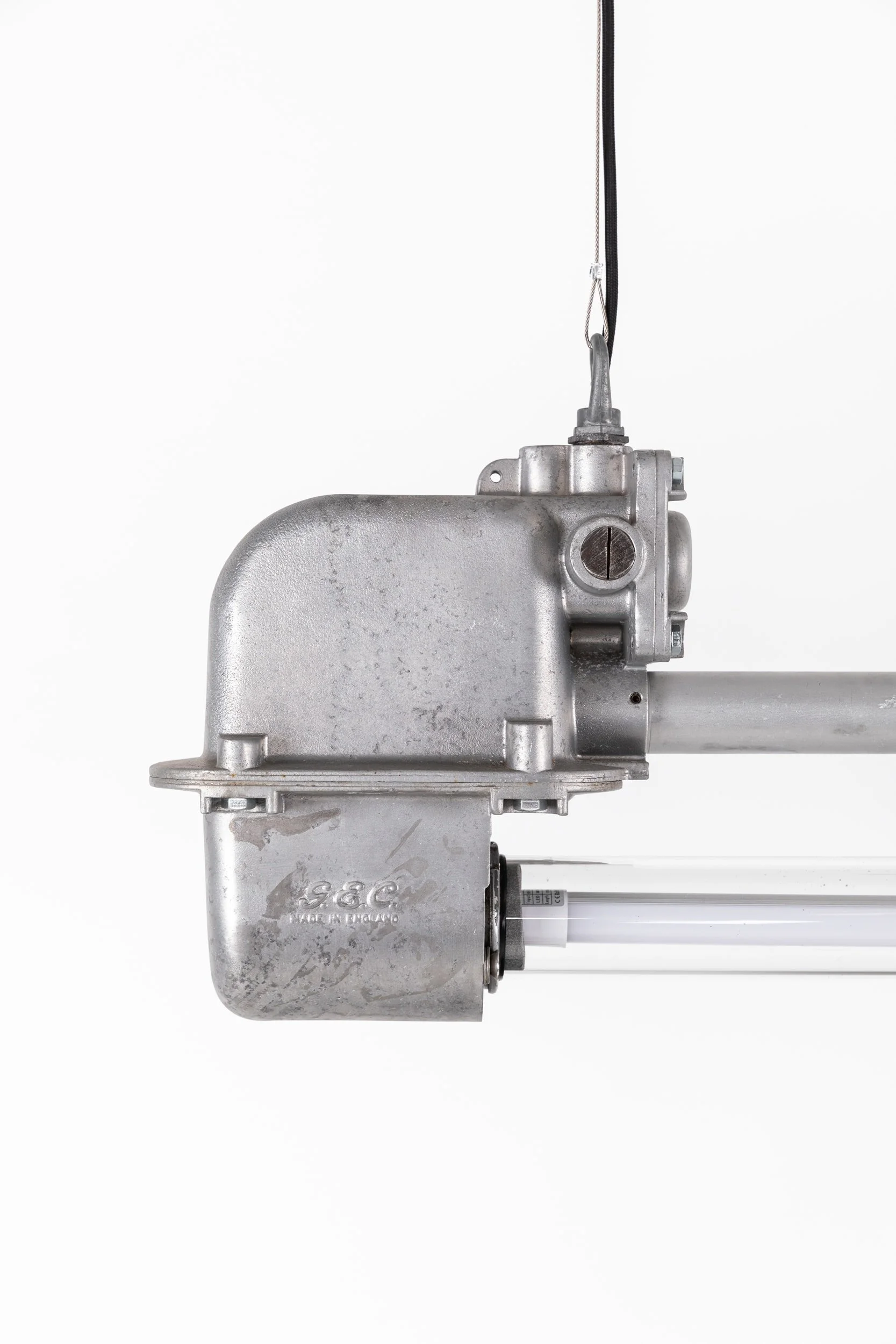 Industrial Factory GEC Strip Light Pendants — Antiques Workshop ...