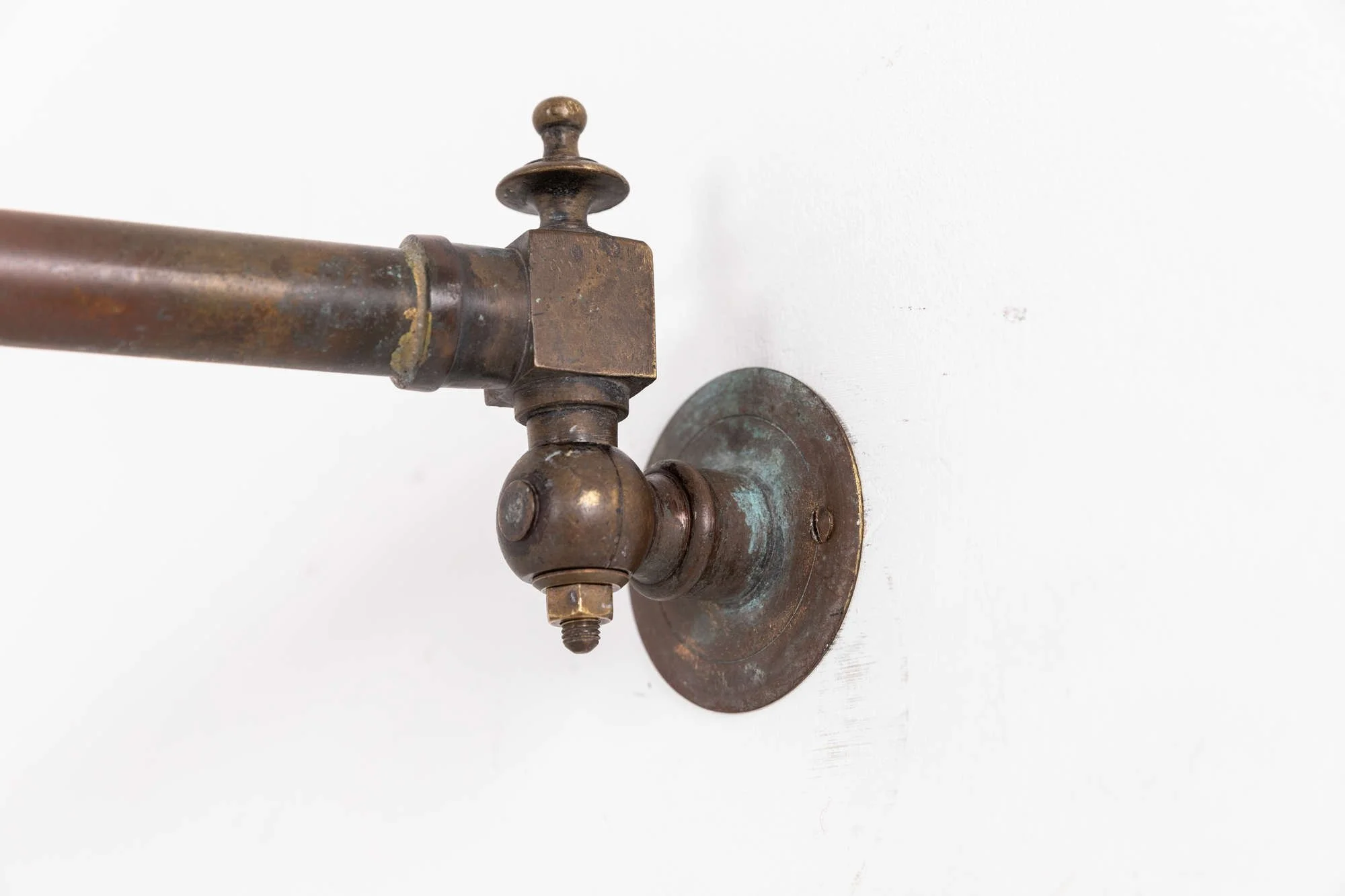 Looped Brass Gas Wall Lamp — Antiques Workshop | Exceptional Vintage ...