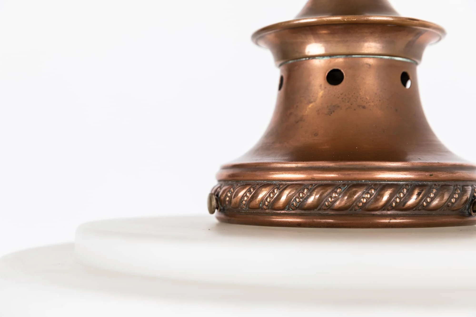 Satin Cylindrical Stepped Opaline Light — Antiques Workshop ...