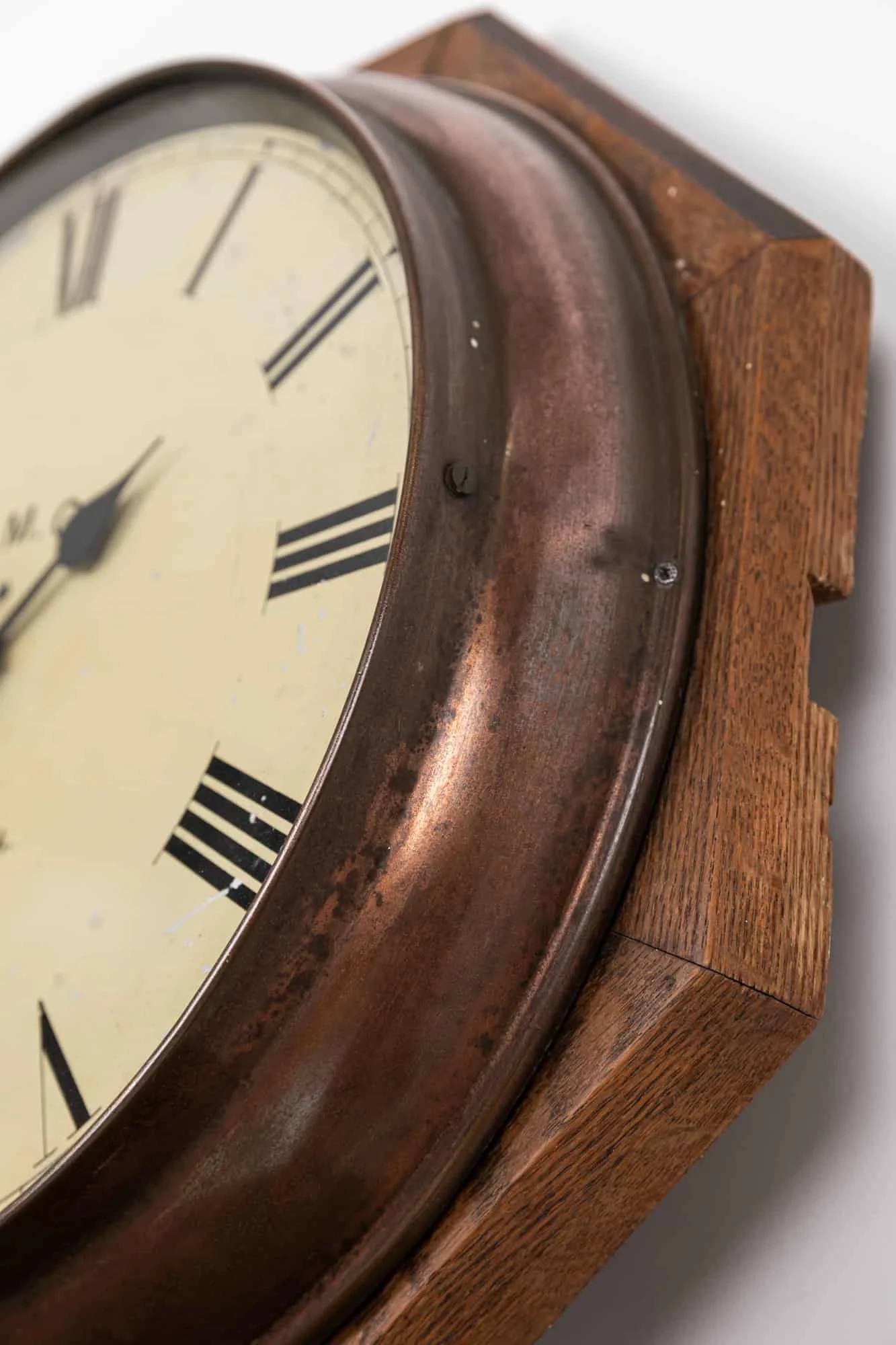 Octagonal Copper T.M.C Dulwich Wall Clock — Antiques Workshop ...
