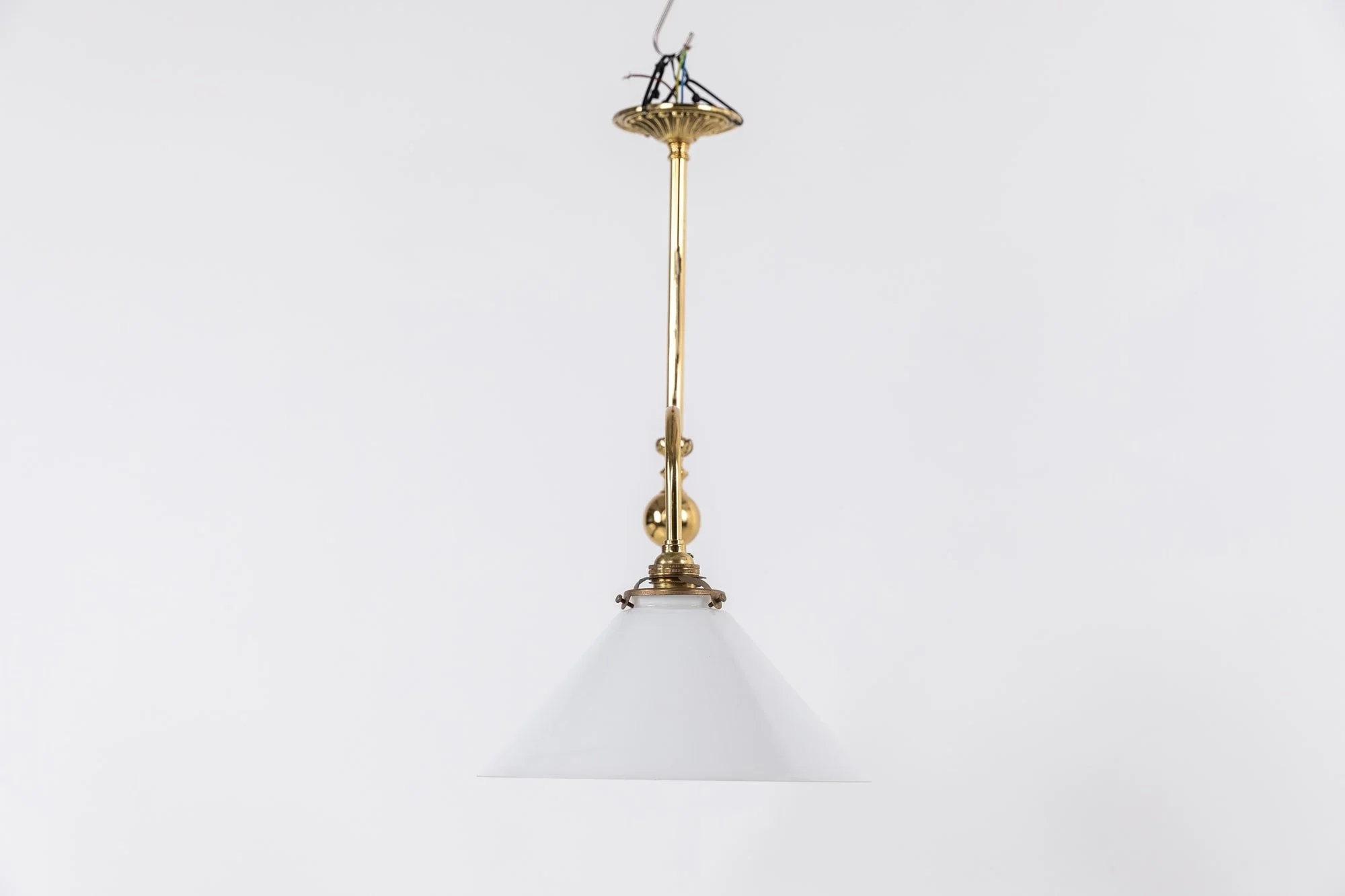 Art Nouveau Two-Branch Electrolier Light — Antiques Workshop ...