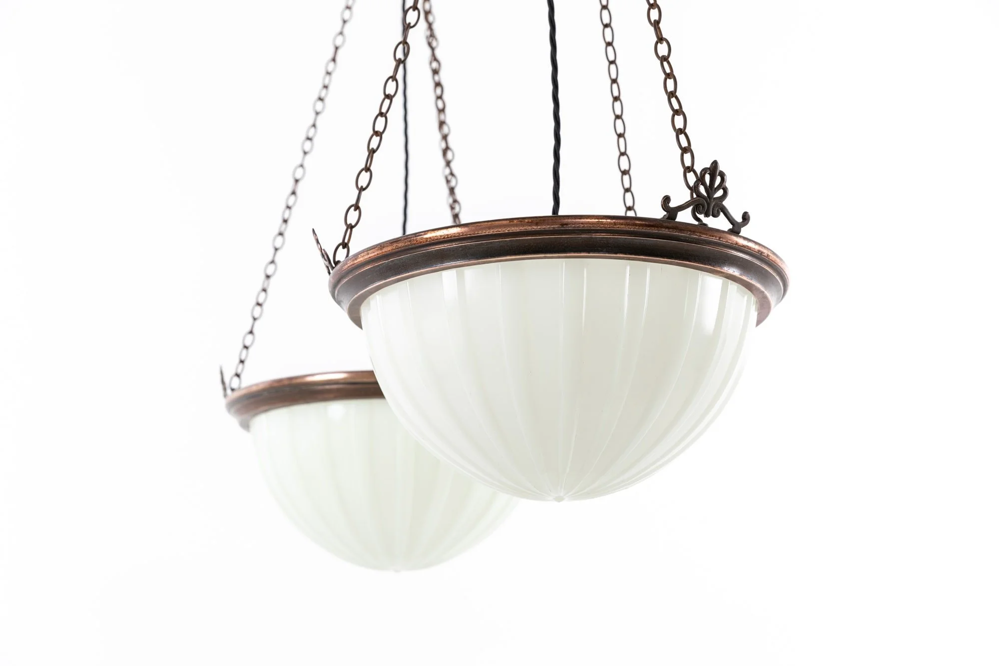 12" Sunco / Moonstone Plafonnier Ceiling Light — Antiques Workshop ...