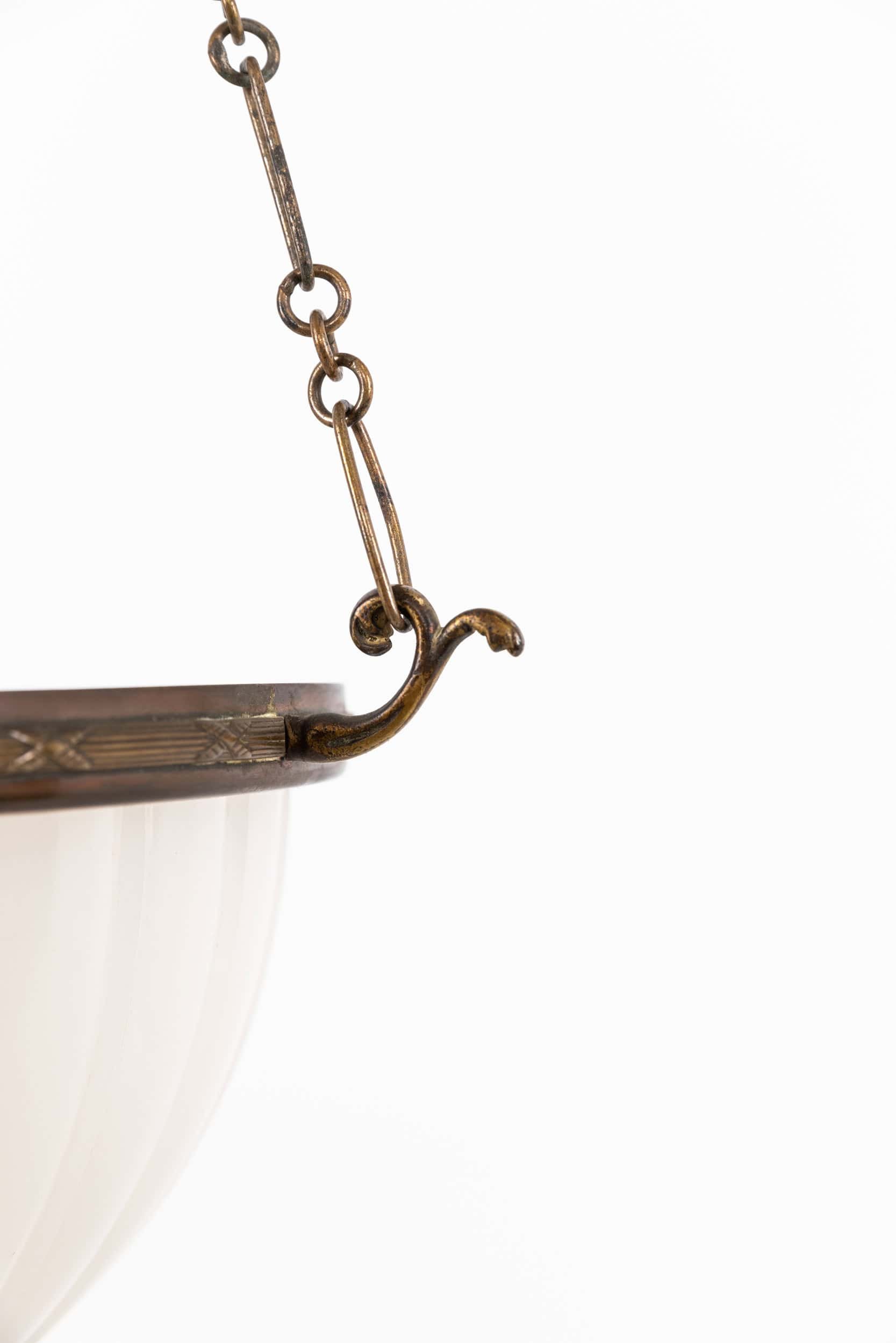 14" Moonstone Glass Plafonnier Ceiling Light — Antiques Workshop ...