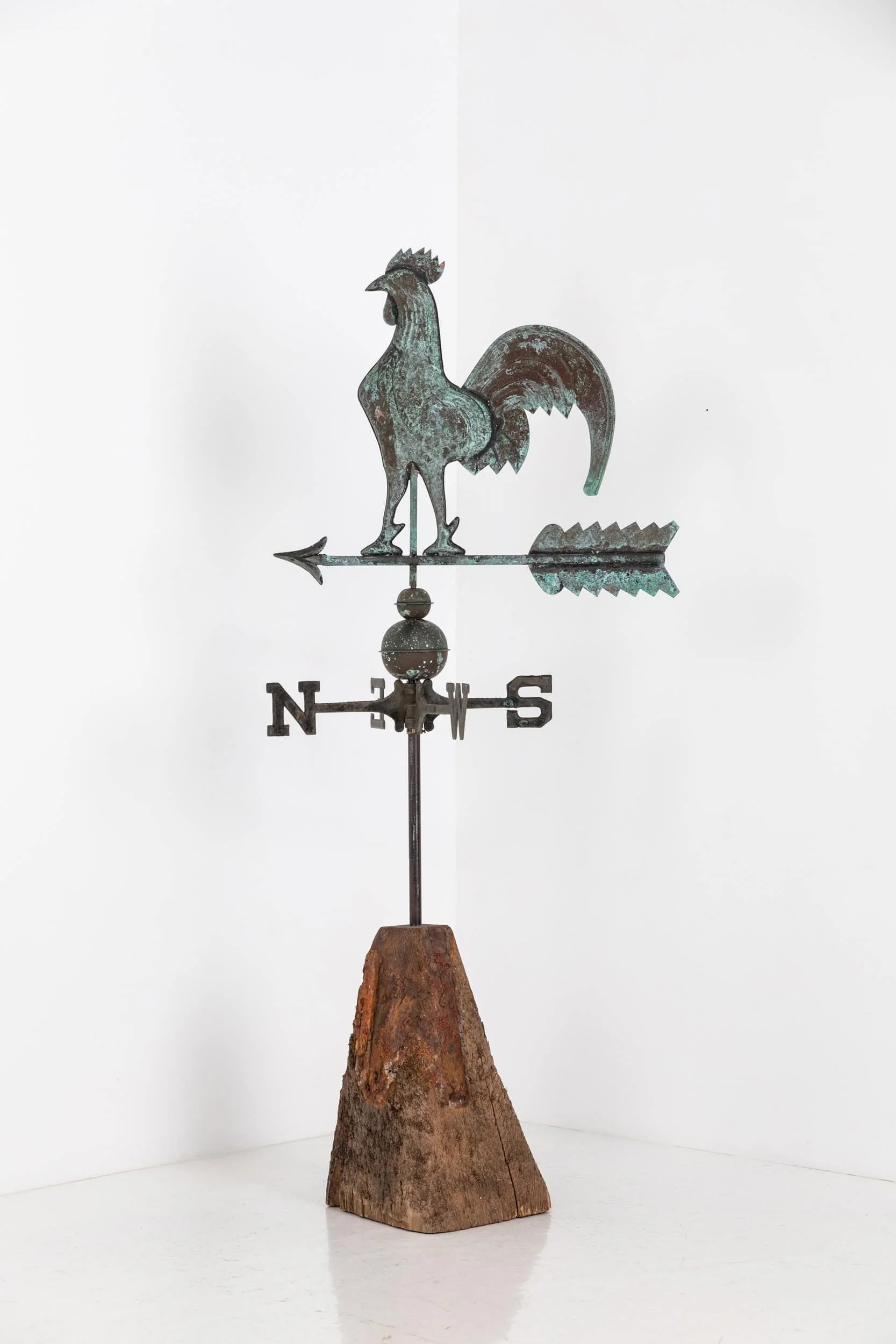 Victorian Copper Repoussé Cockerel Weathervane — Antiques Workshop ...