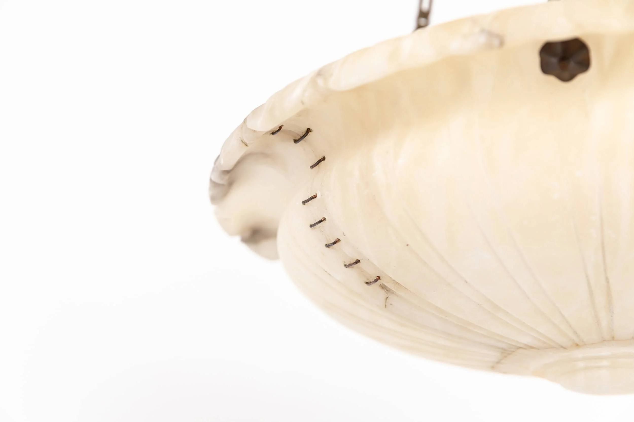 Antique Alabaster Plafonnier Pendant Light — Antiques Workshop ...