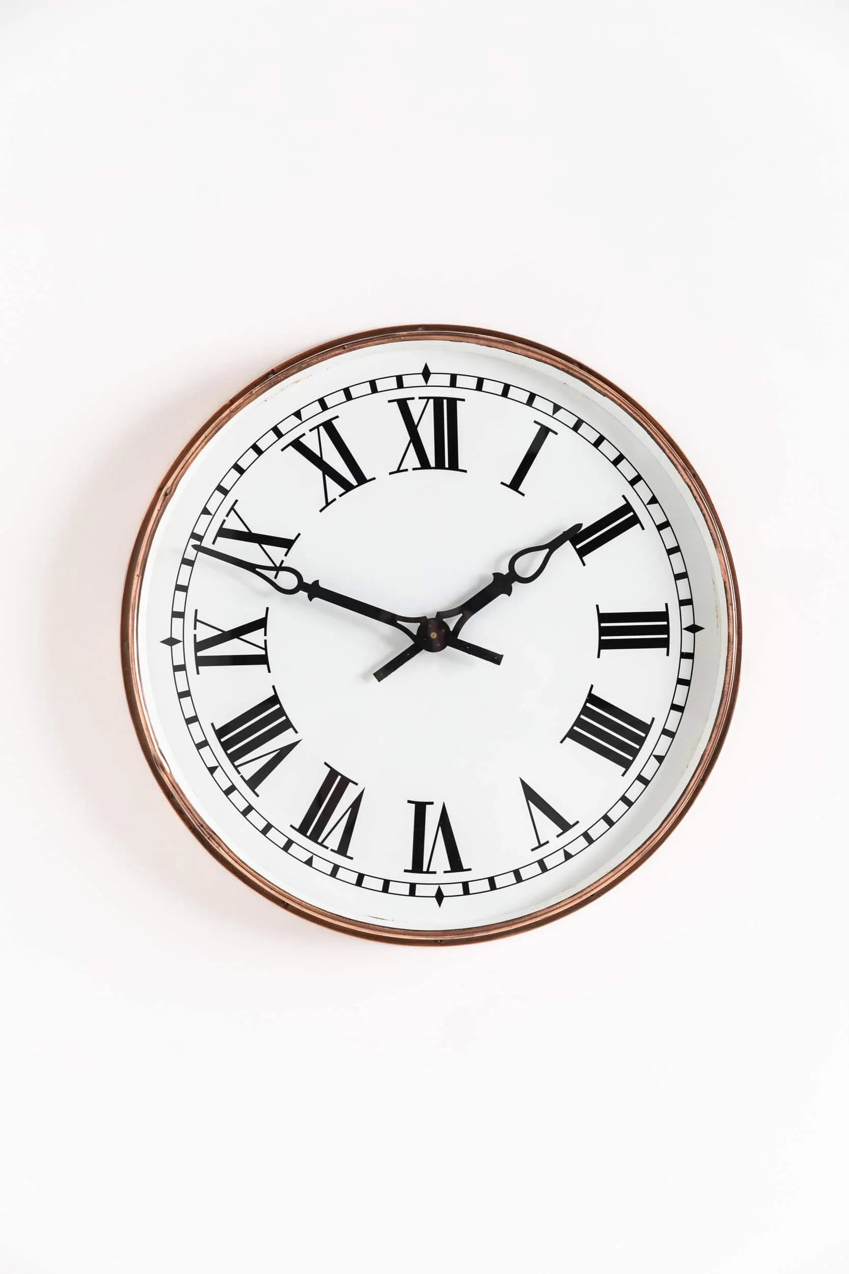 Copper 'Self Winding Clock Company' Industrial Clock — Antiques ...