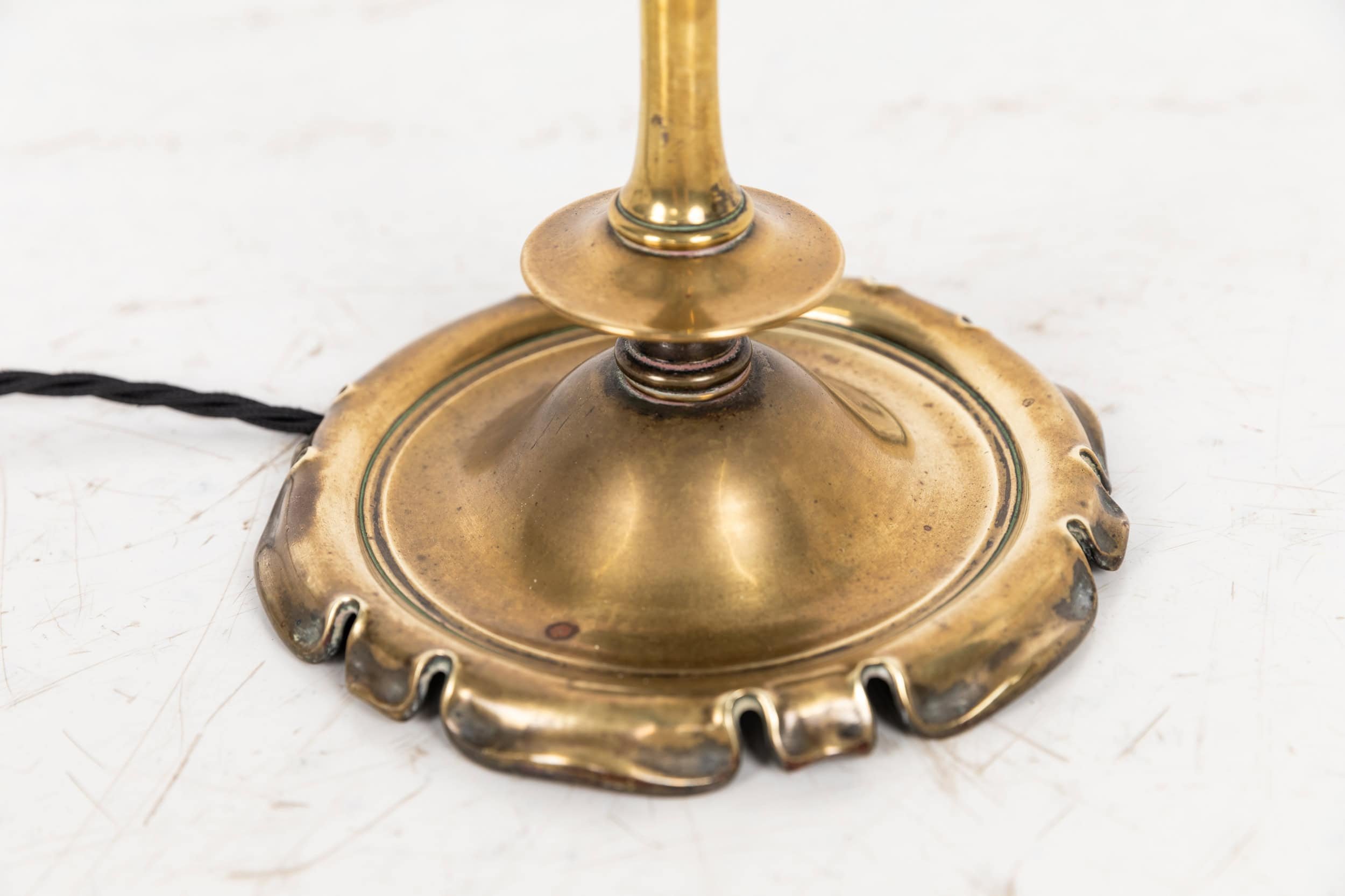 Art Nouveau Antique Brass Table Lamp — Antiques Workshop | Exceptional ...