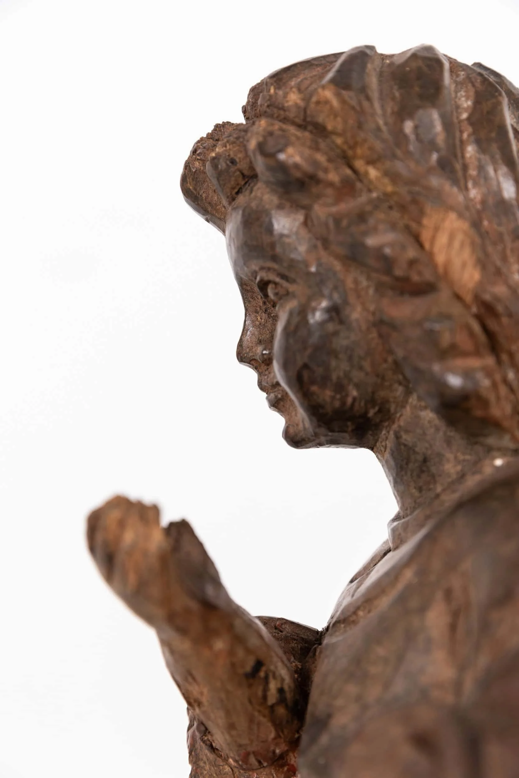 Hand Carved Hardwood Statuette — Antiques Workshop | Exceptional ...