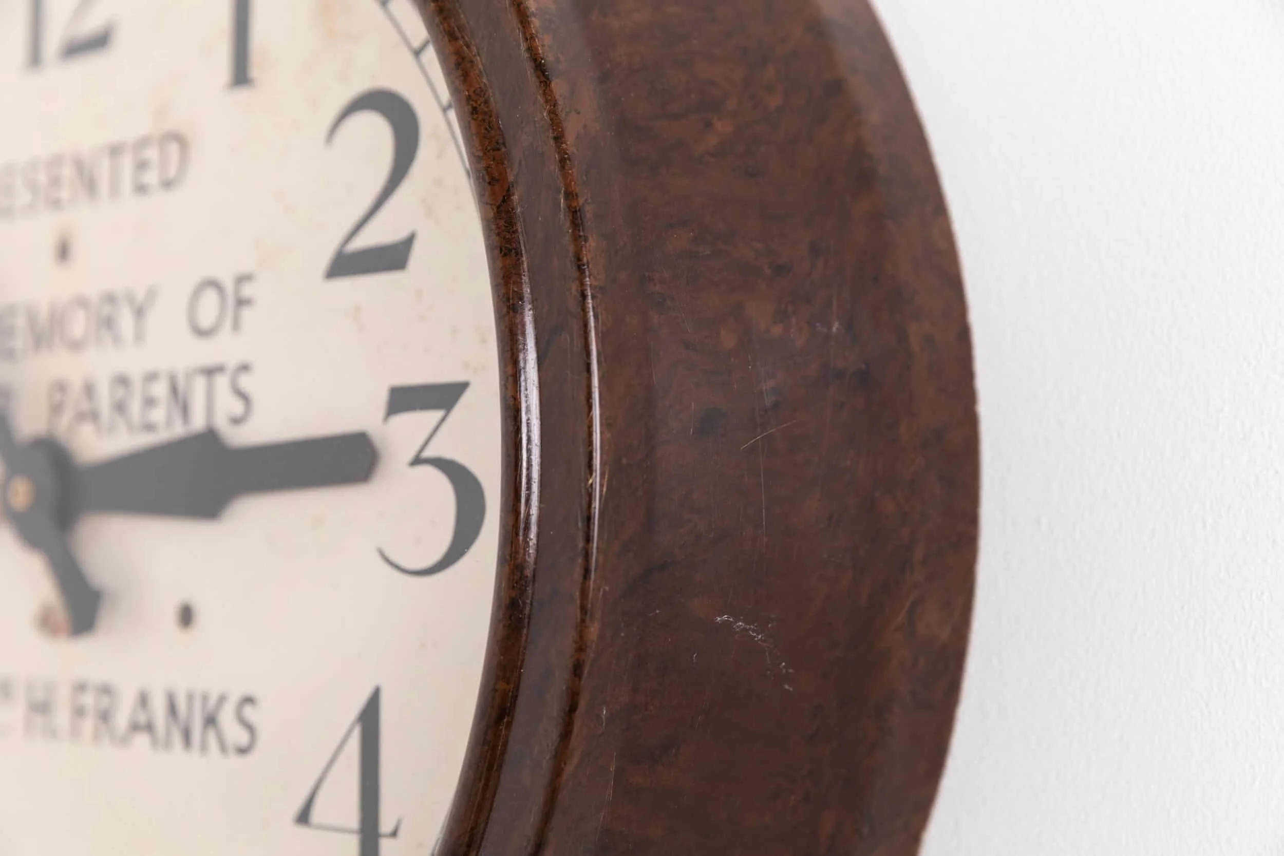 Vintage Bakelite Smiths Memorial Wall Clock — Antiques Workshop ...