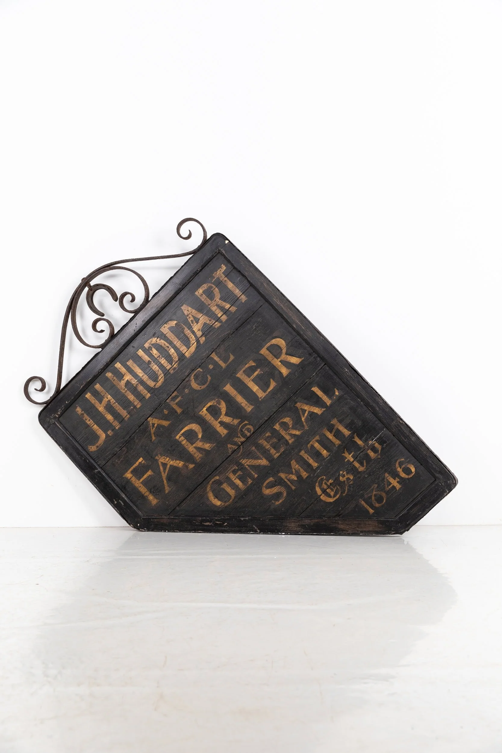 Large Antique Farrier / Blacksmith Trade Sign — Antiques Workshop ...