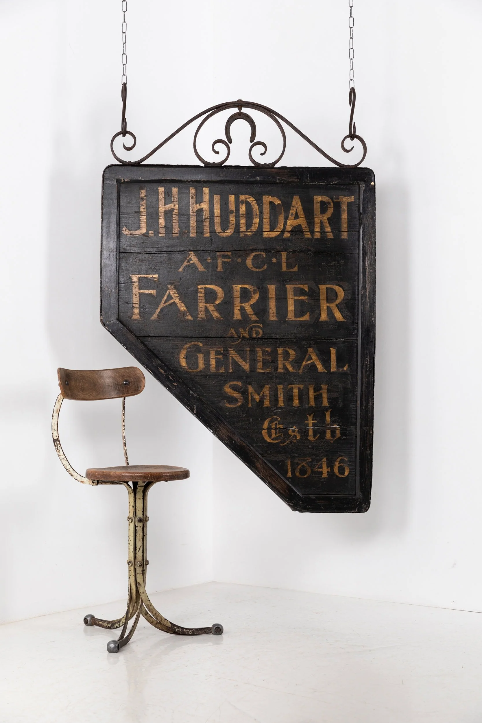 Large Antique Farrier / Blacksmith Trade Sign — Antiques Workshop ...