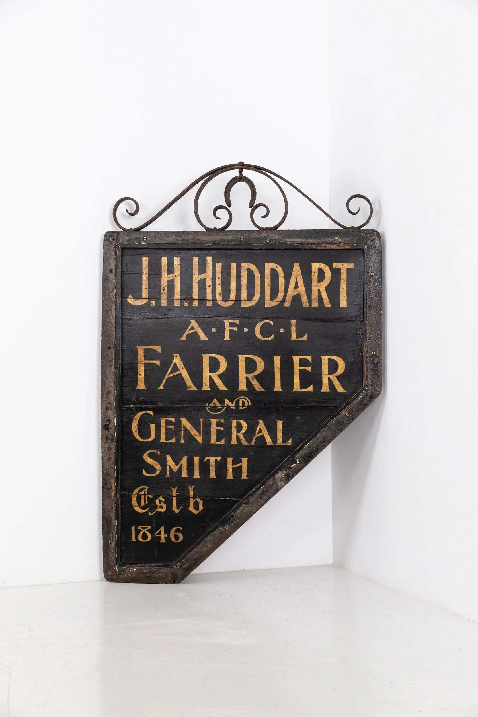 Large Antique Farrier / Blacksmith Trade Sign — Antiques Workshop ...