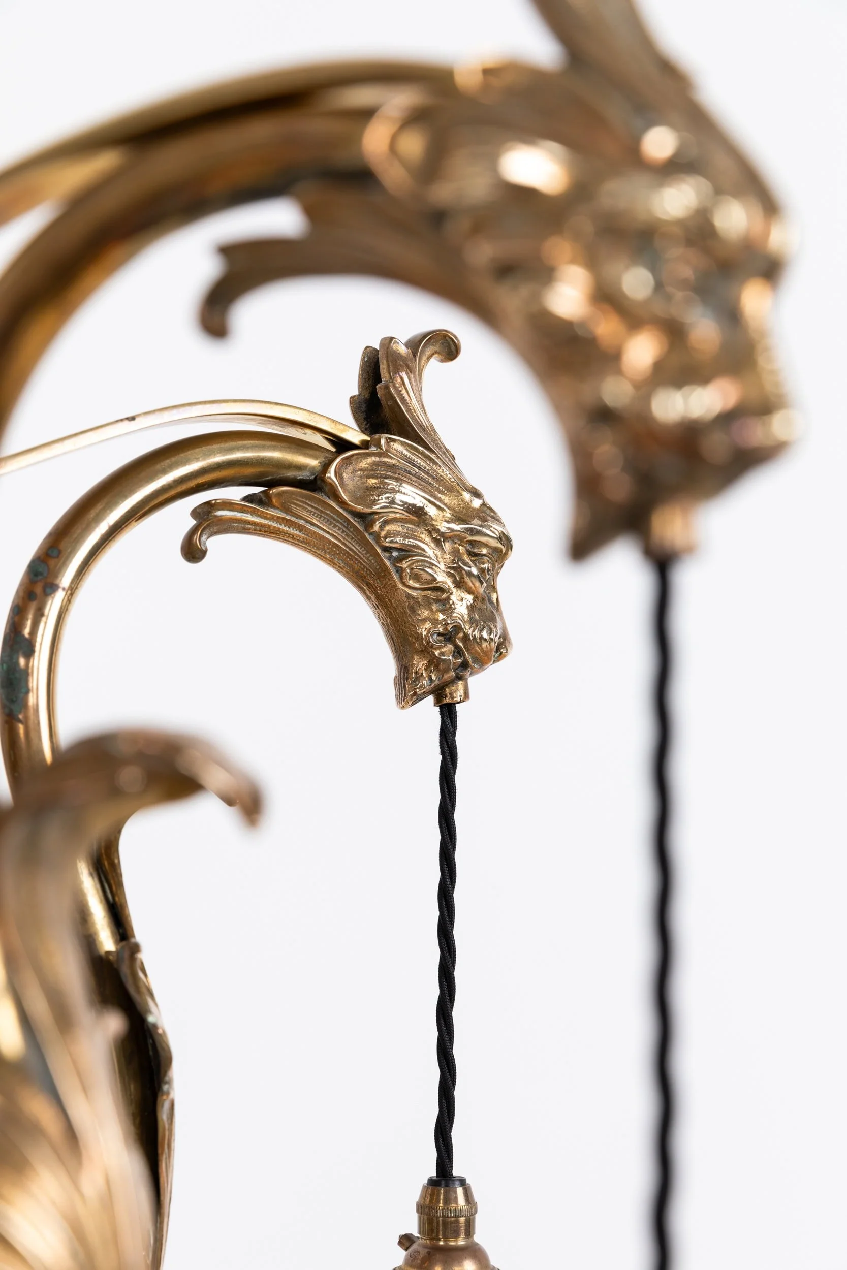 XL Antique F&C Osler Brass Electrolier Light — Antiques Workshop ...