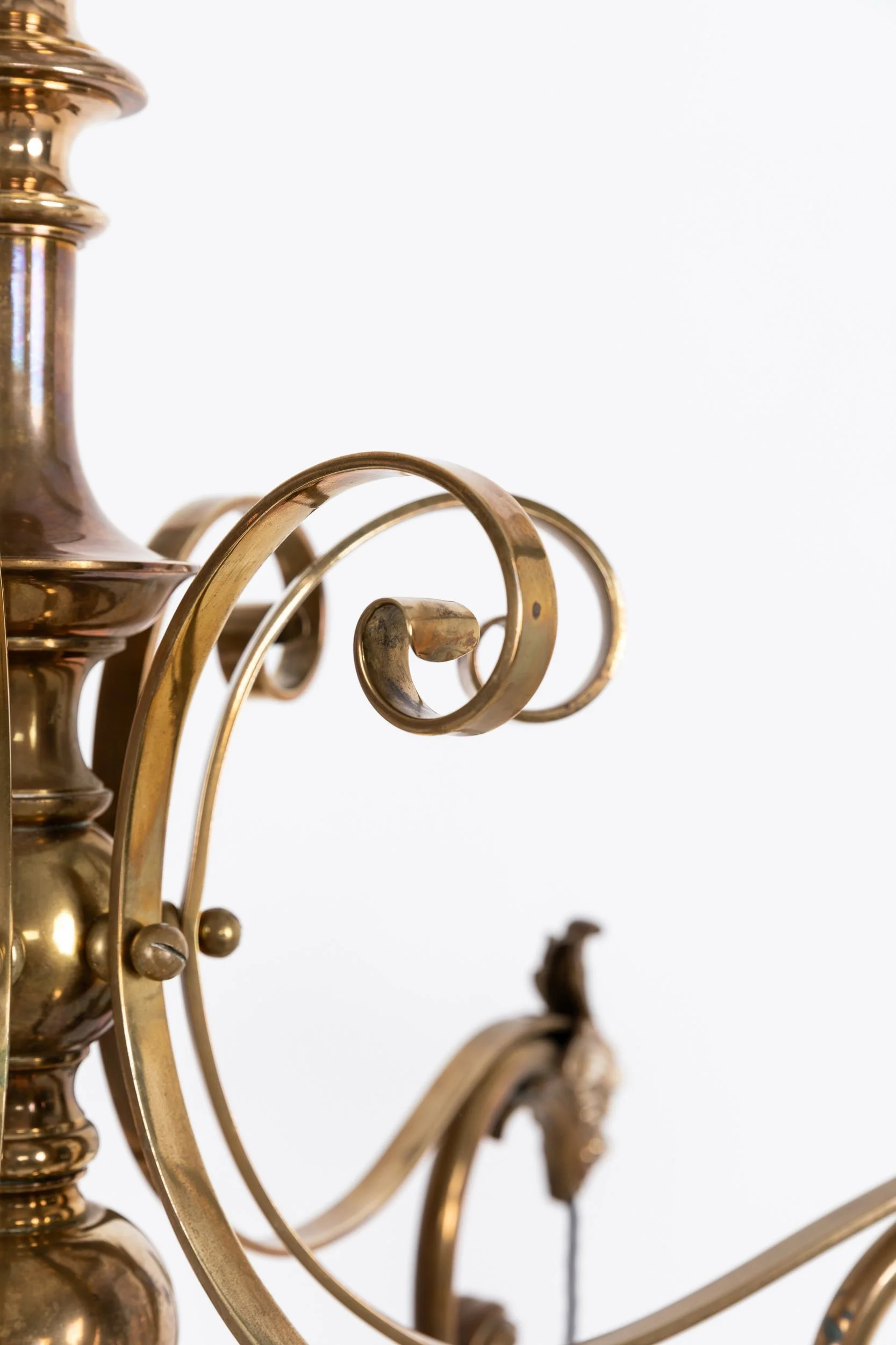 XL Antique F&C Osler Brass Electrolier Light — Antiques Workshop ...