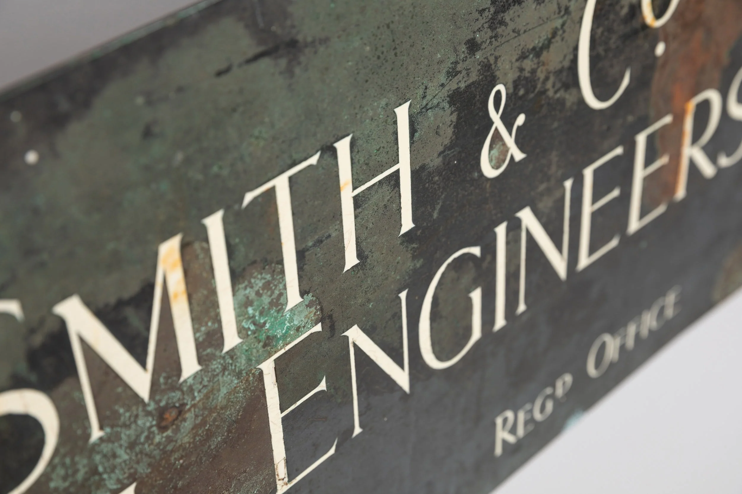 Antique Copper Inlaid Trade Sign — Antiques Workshop | Exceptional ...