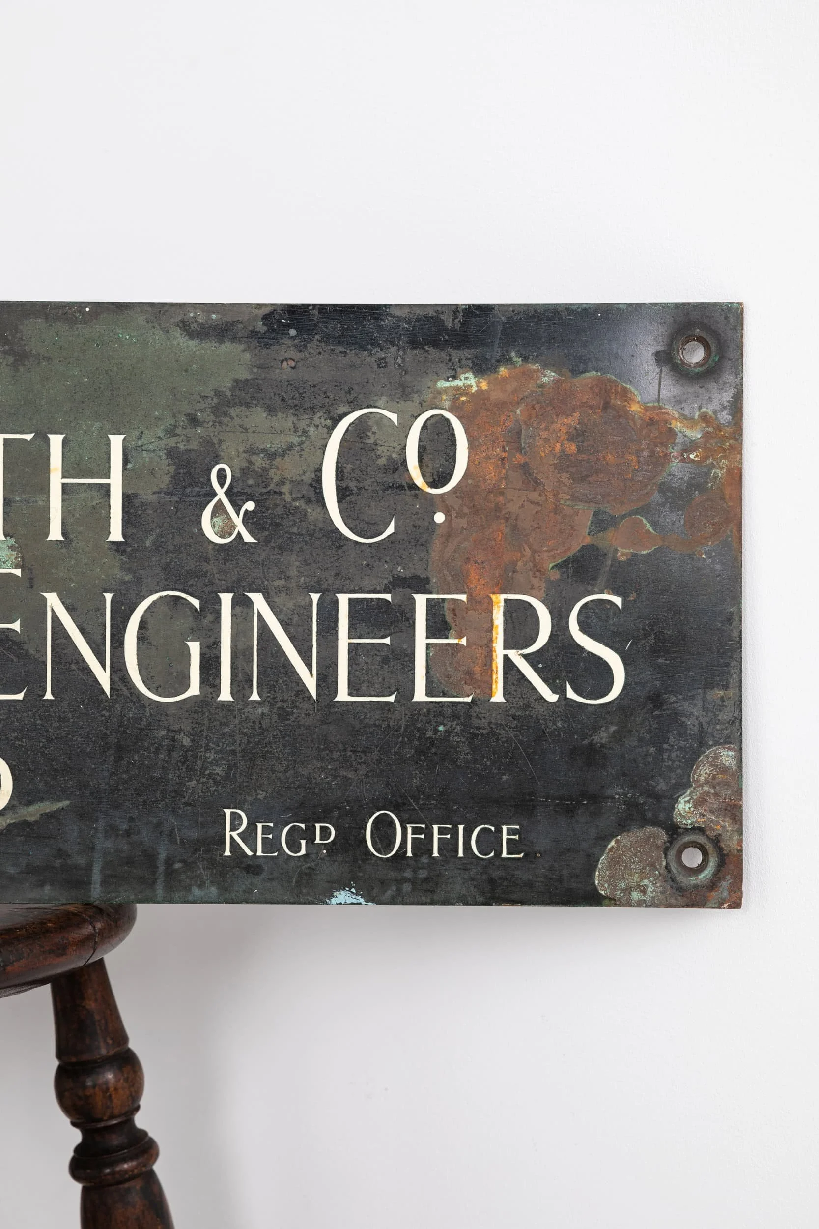 Antique Copper Inlaid Trade Sign — Antiques Workshop | Exceptional ...