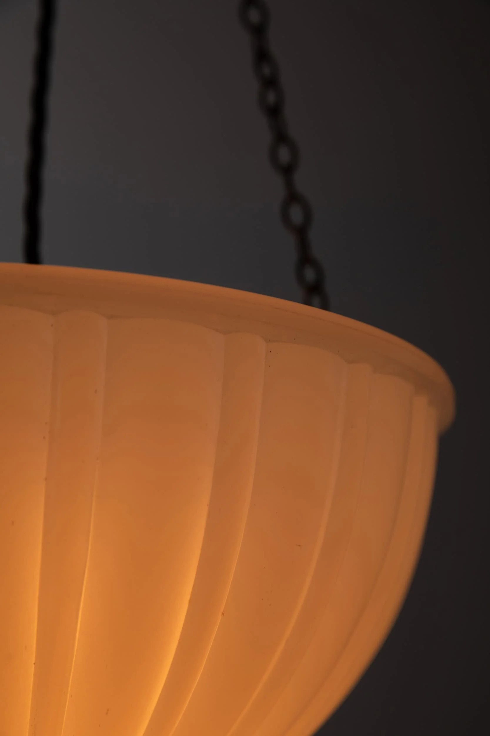 12" Moonstone Bowl Plafonnier Ceiling Light — Antiques Workshop ...