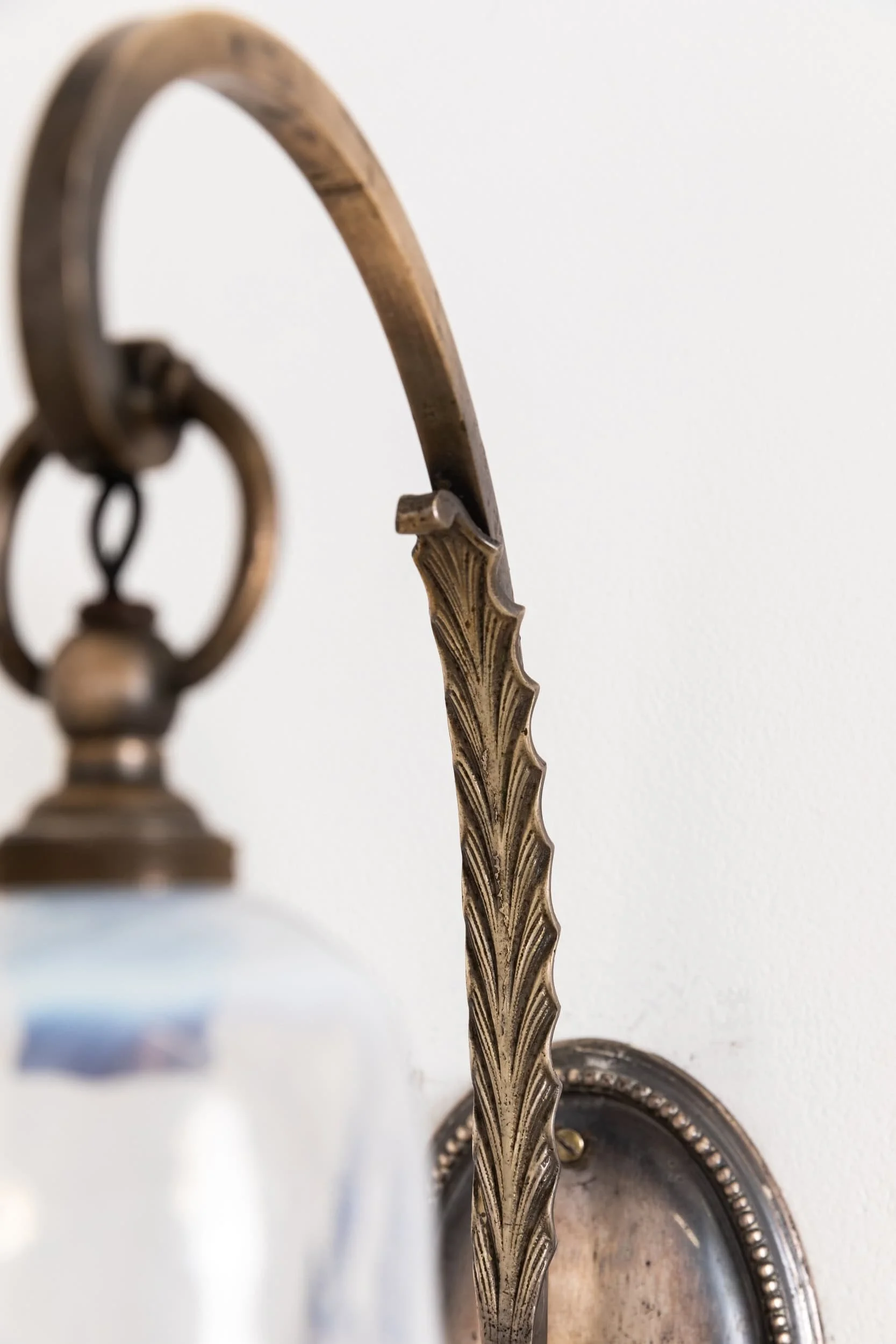 Edwardian Early 20th Century GEC Vaseline Glass Wall Lamp / Sconce ...