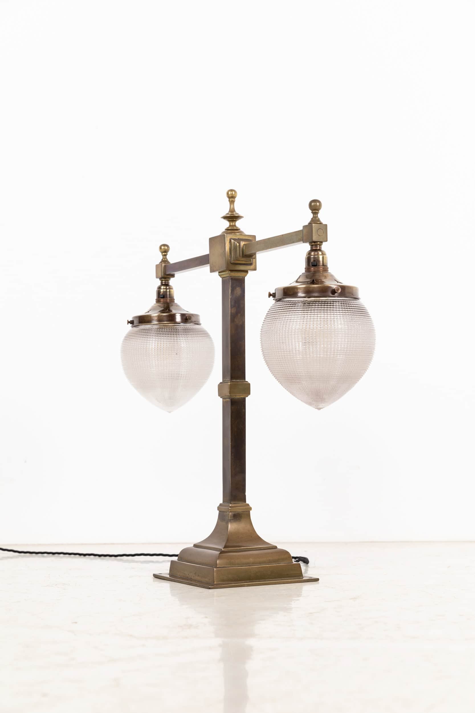 Double-Headed GEC / Holophane Desk Lamp — Antiques Workshop ...