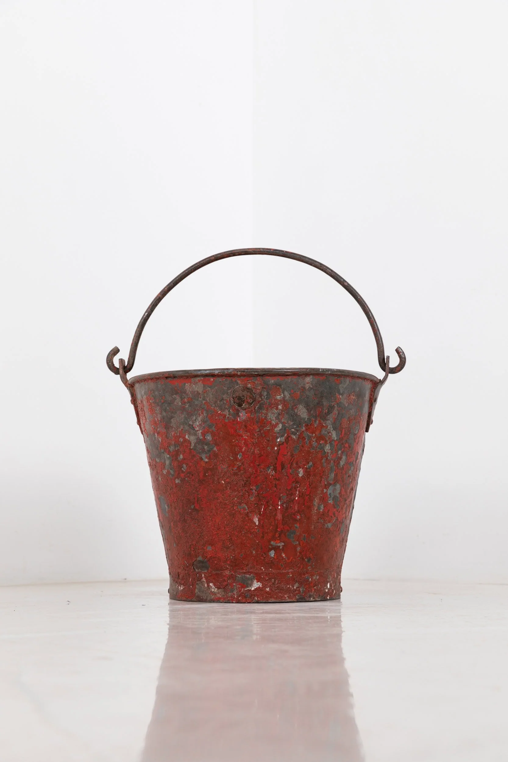 Mid Century Red Painted Fire Bucket — Antiques Workshop | Exceptional ...